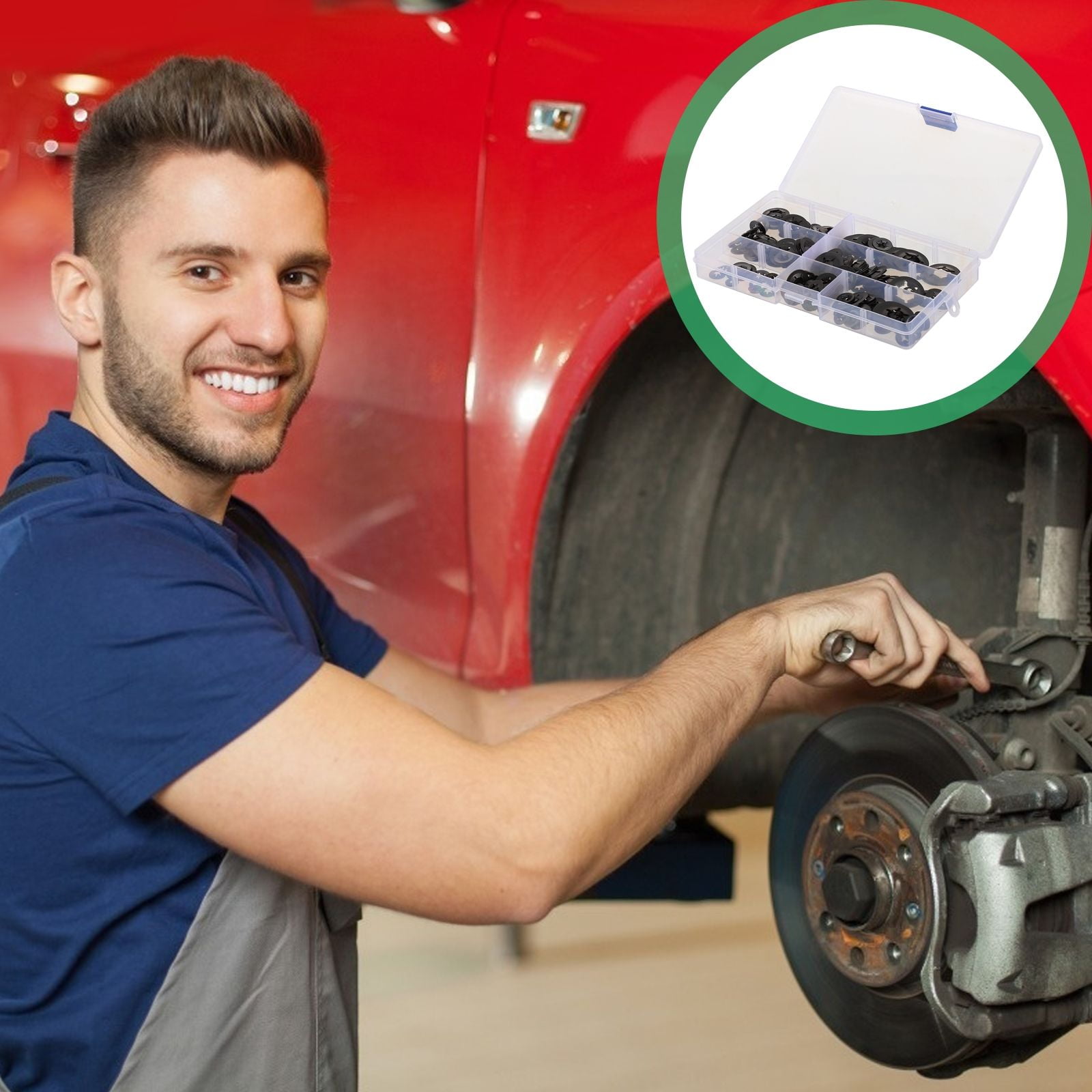 Phenofice 340Pcs Black Stainless Steel Shape Retainer Washer For ...