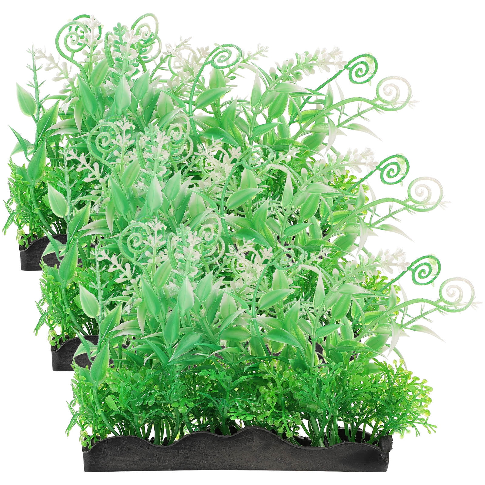 Phenofice 3Pcs Aquarium Water Grass Plastic Decorative Fish Breeding ...