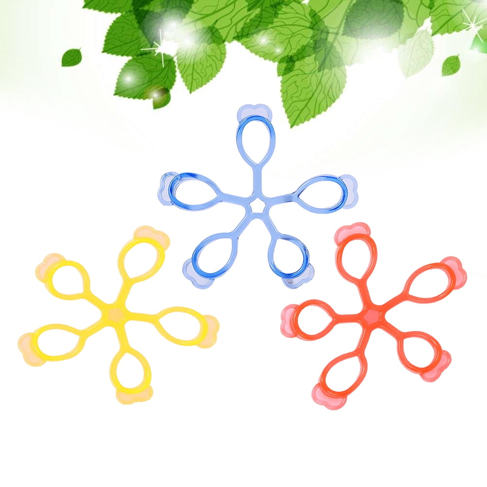 Phenofice 3Pcs Finger Force Tension Exerciser in Yellow Red Blue for ...