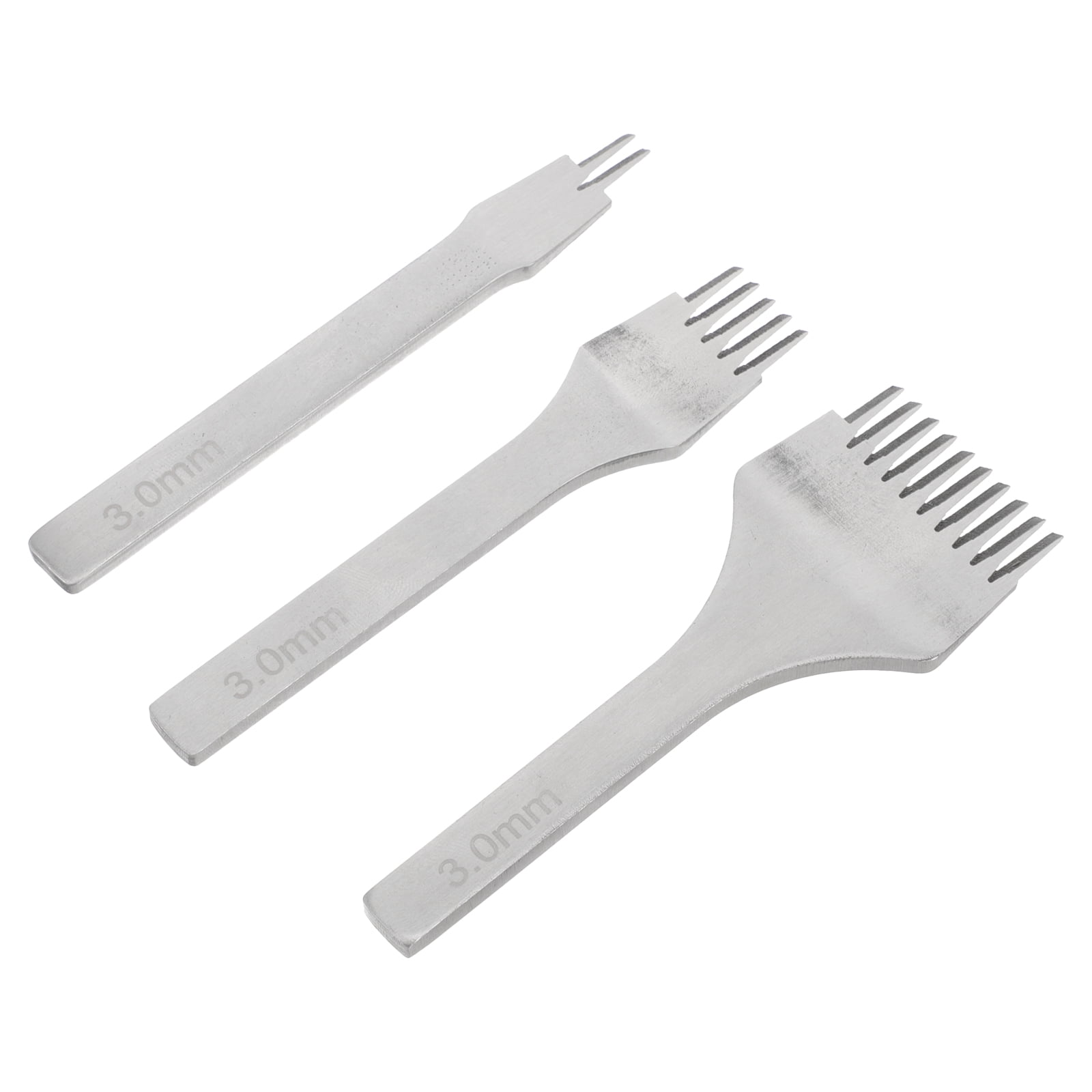 Phenofice 3Pcs Punch Stitch Tool for Leather Crafting Metal Leather ...