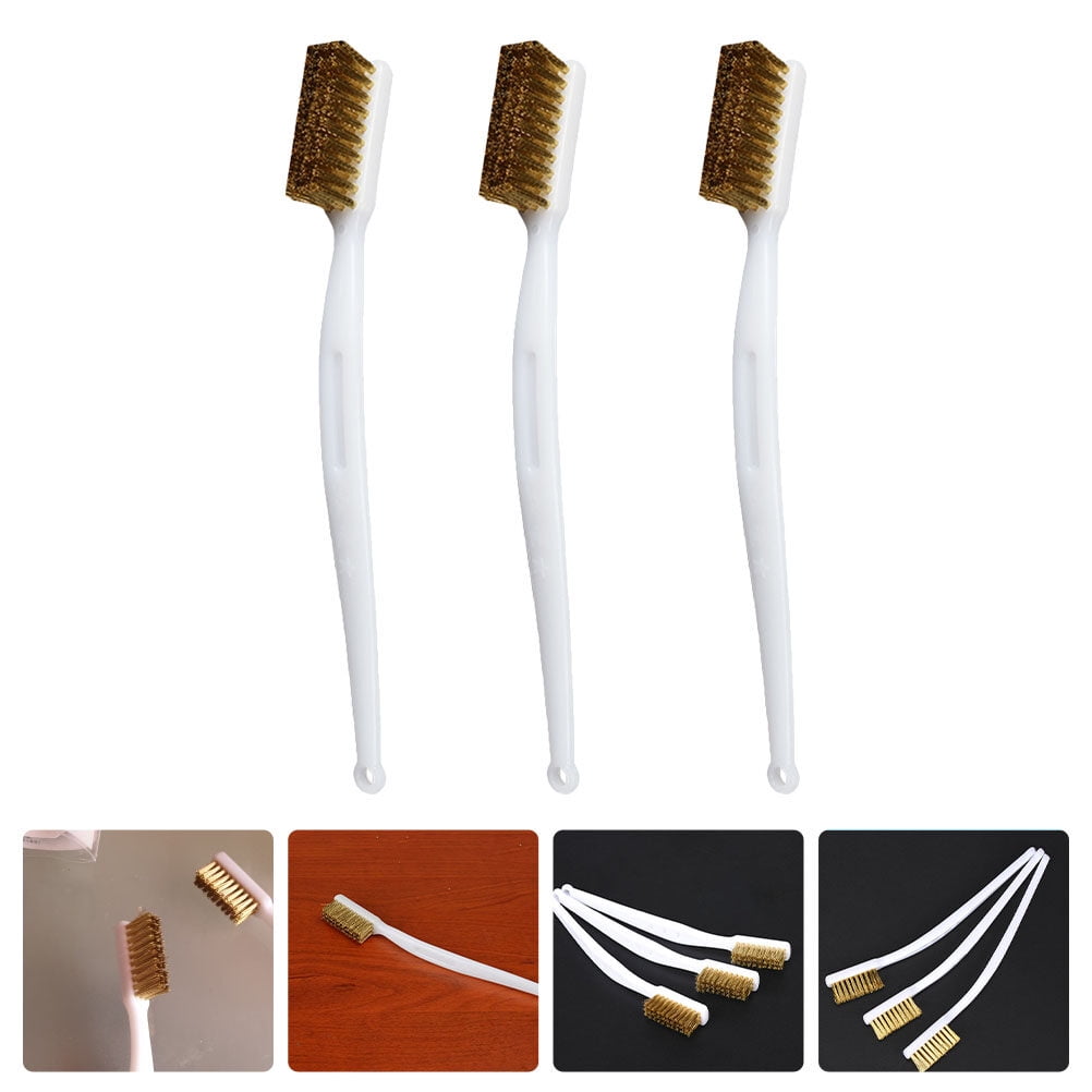 Phenofice Small Wire Brush Nozzle Brushes White 3Pcs 17X2Cm - Walmart.com