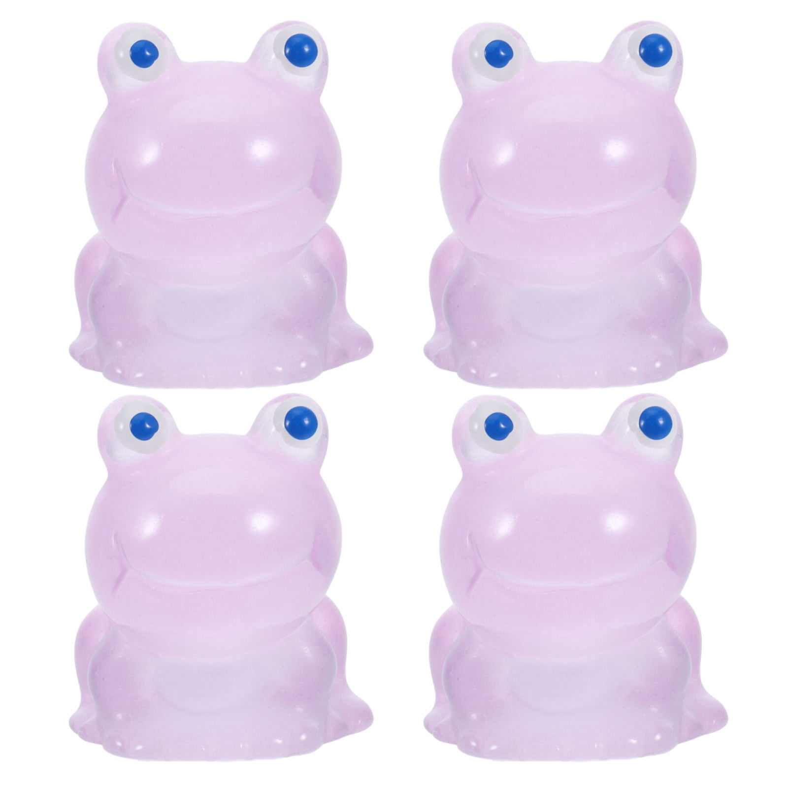 Phenofice 4Pcs Frog Fish Tank Decor Aquarium Safe Resin Small Animal ...