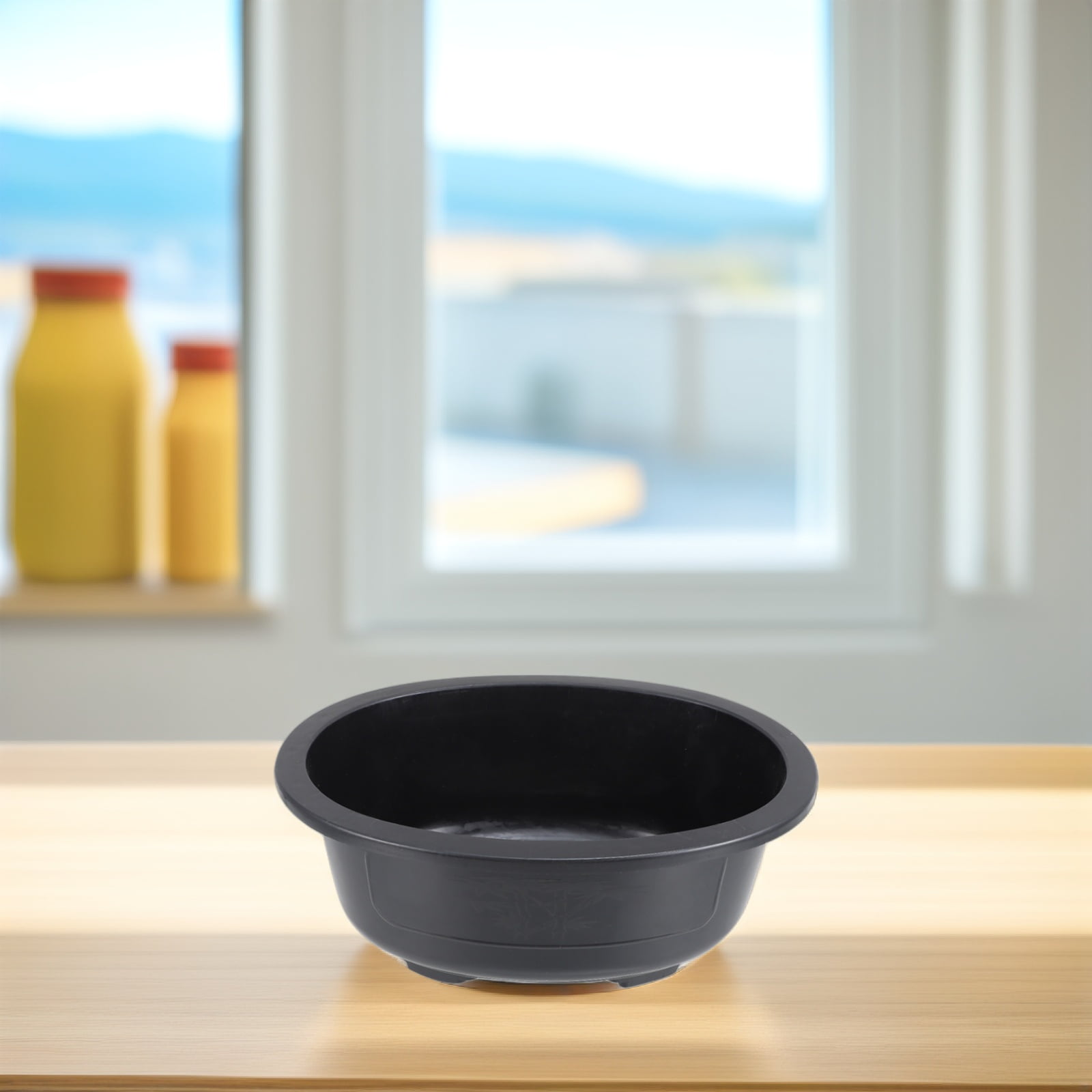 Phenofice 4Pcs Succulent Flower Pot Container Black Simple Appearance ...