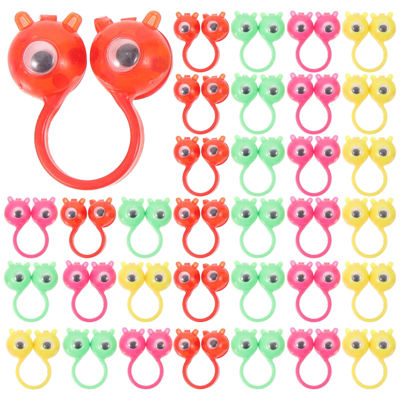 Phenofice 50Pcs Finger Hand Puppets Eye Finger Puppets Plastic Mood ...