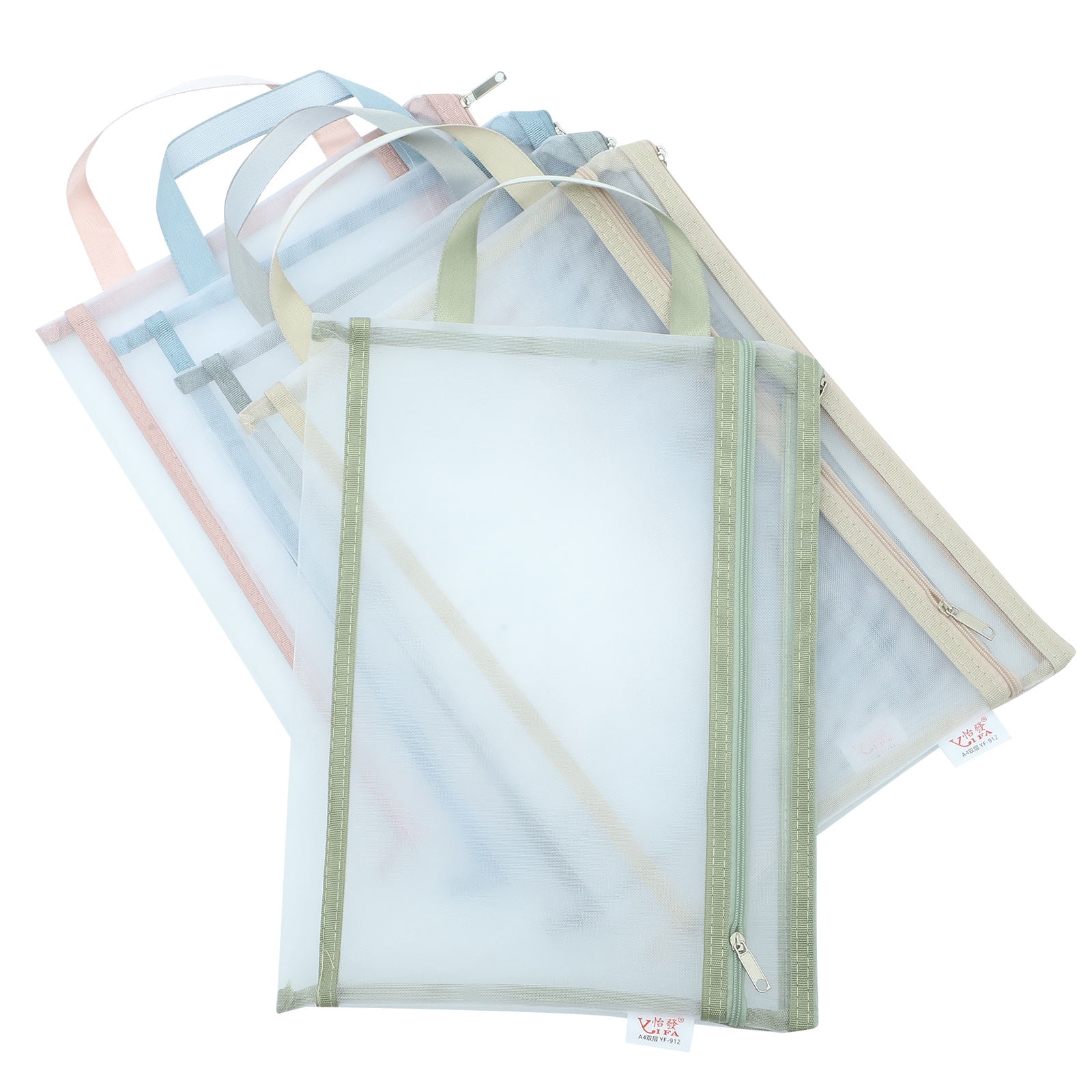 Phenofice 5Pcs Mesh Bags File Organizer Bag Prevent Items Sliding A4 ...