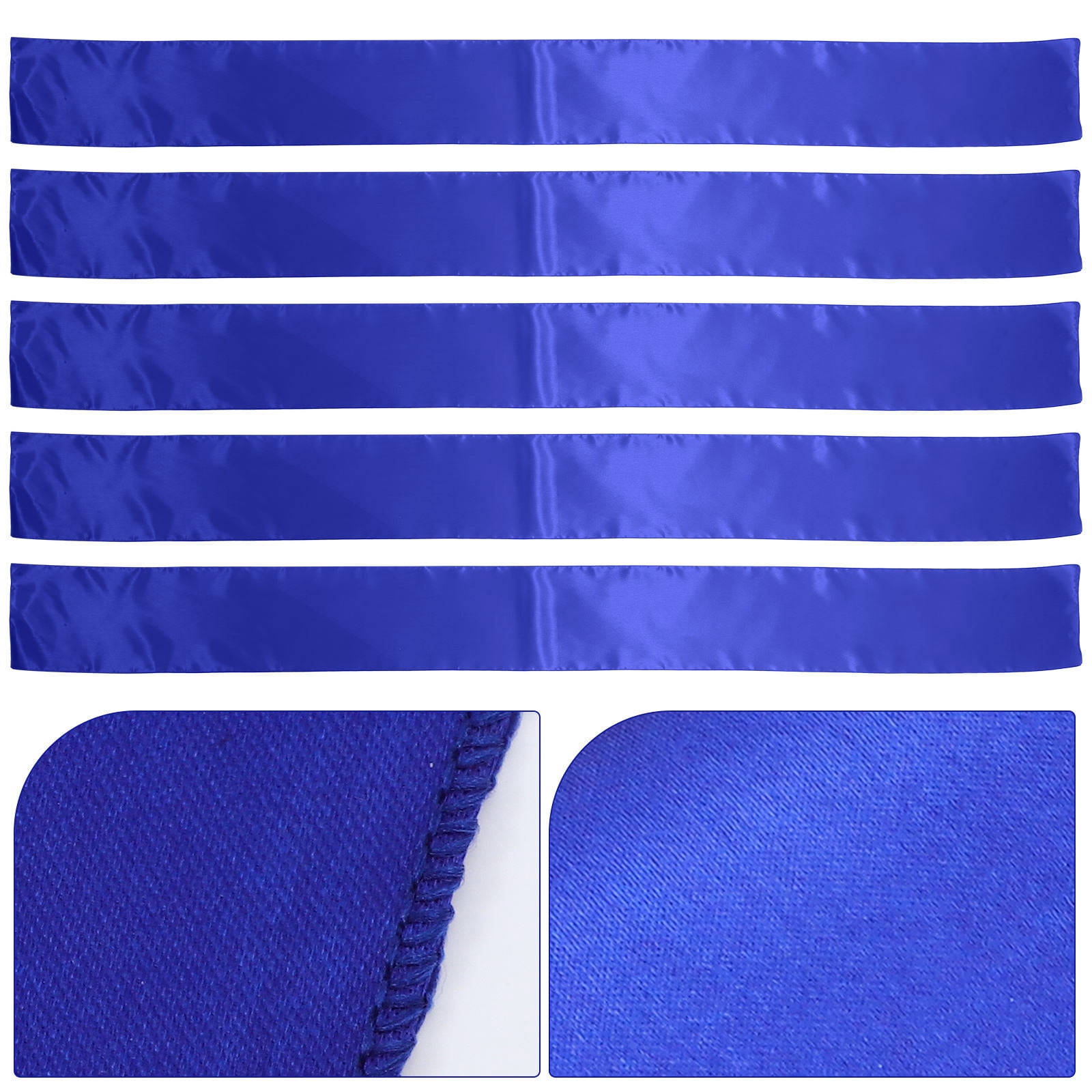 Phenofice 5Pcs Navy Satin Decorative Table Cover for Buffet Tables and ...