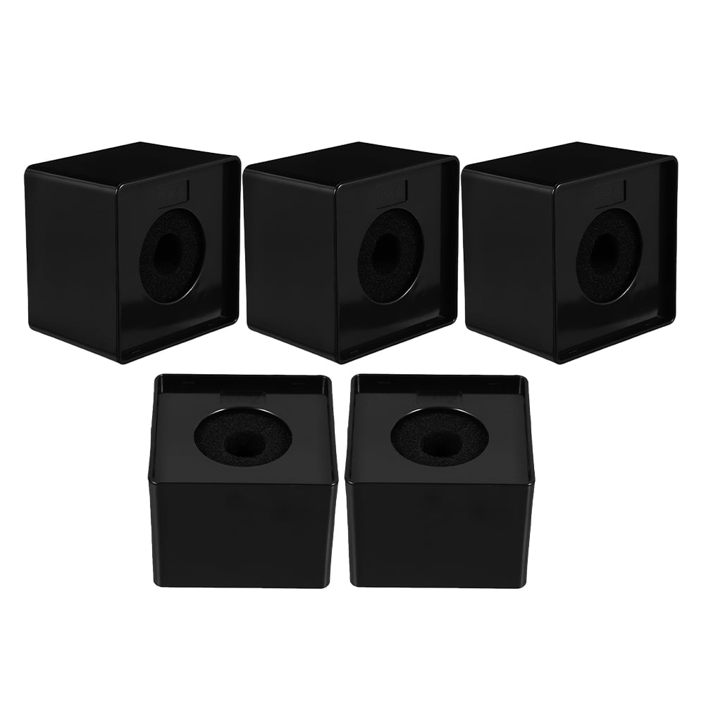 Phenofice 5pcs Portable Square Cube Microphone Flag Station for ...
