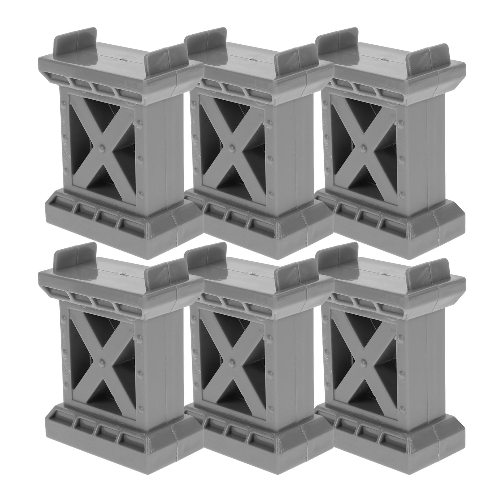 Phenofice 6Pcs Train Track Risers for Wooden Train Tracks with Compact ...