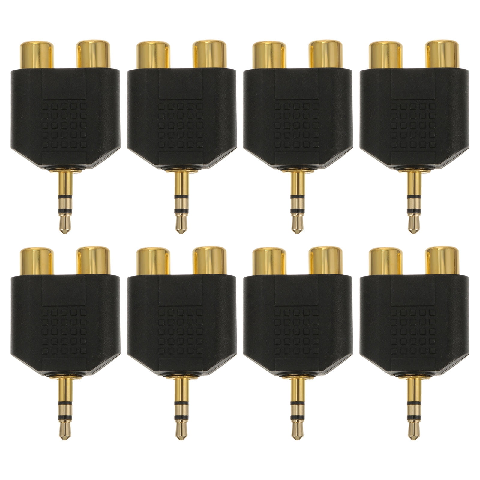 Phenofice 8Pcs 4.5x2.5cm Adapter for Subwoofer with Y Shape Stereo Jack ...