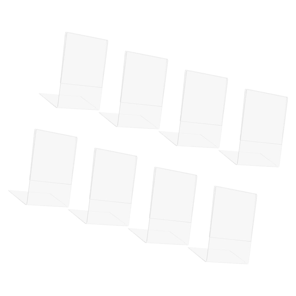 Phenofice 8Pcs Transparent Display Stand Acrylic Sign Stands For ...