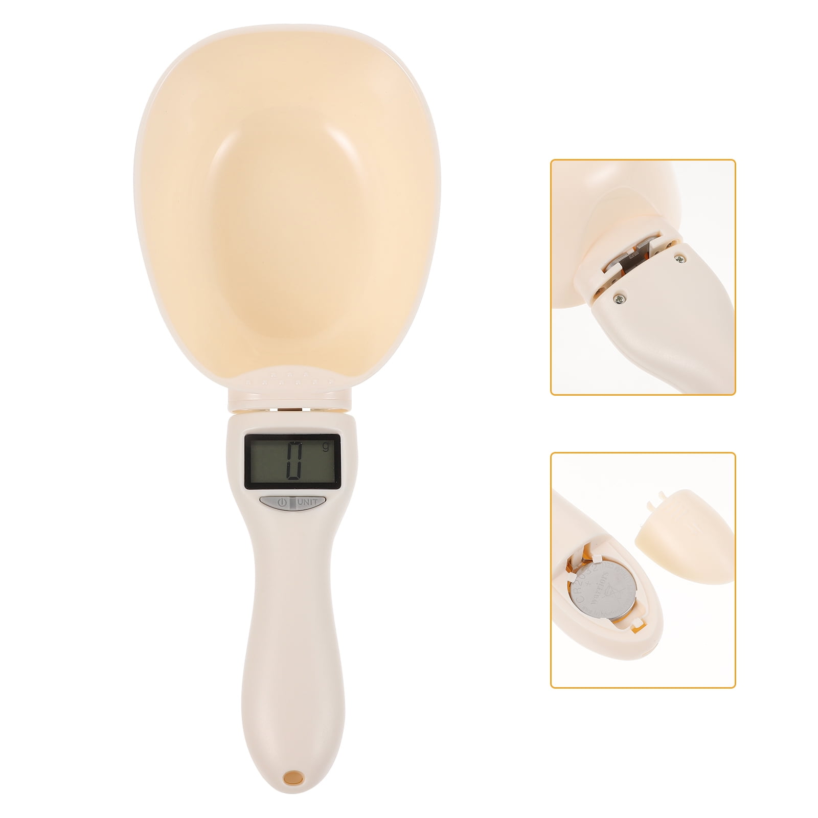 Phenofice Beige Cat Dog Food Measuring Scoop 1Pcs Digital Scale Precise Feeding - Walmart.com