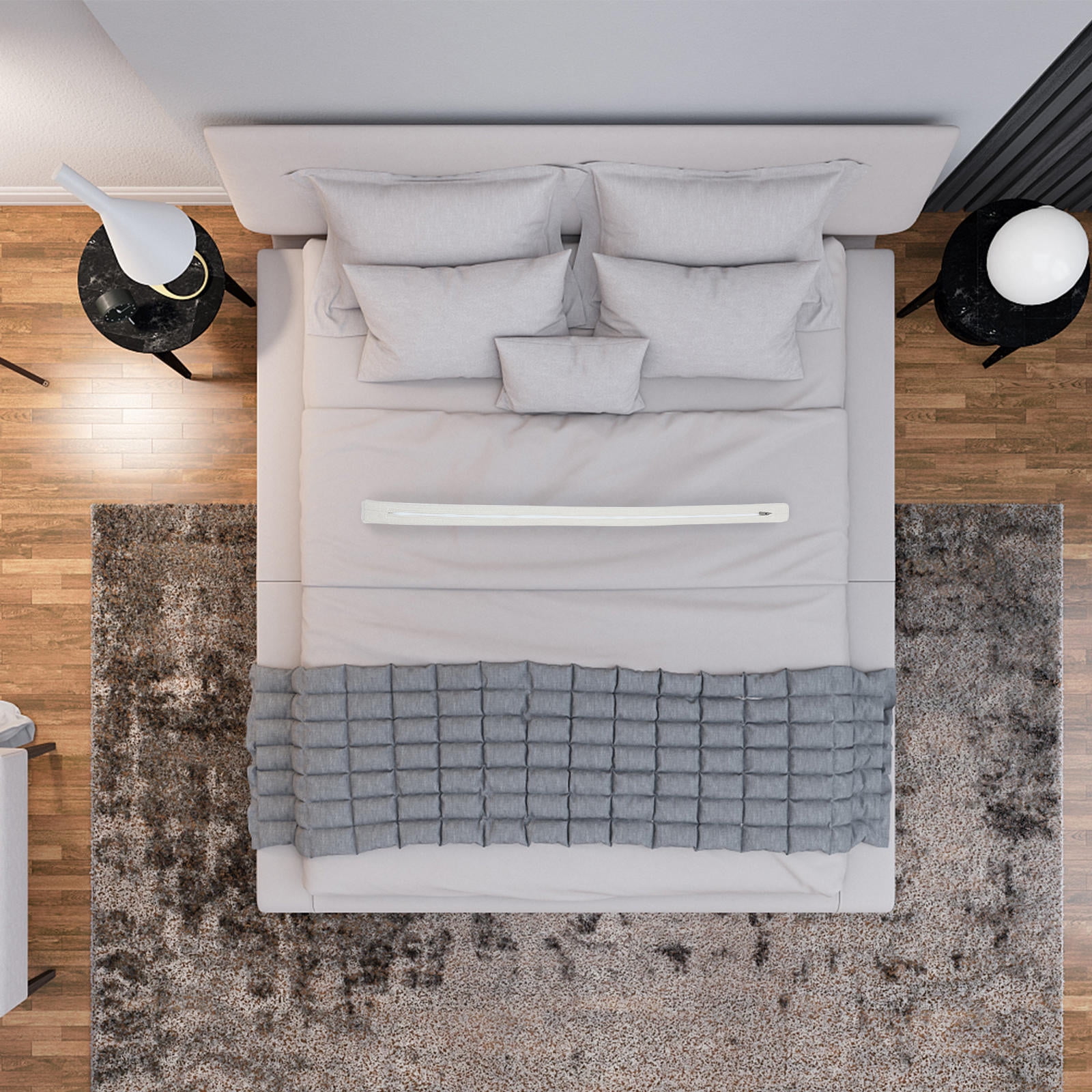 Phenofice Soft Bed Edge Extender Bed Gap Filler Cloth 1Set - Walmart.com