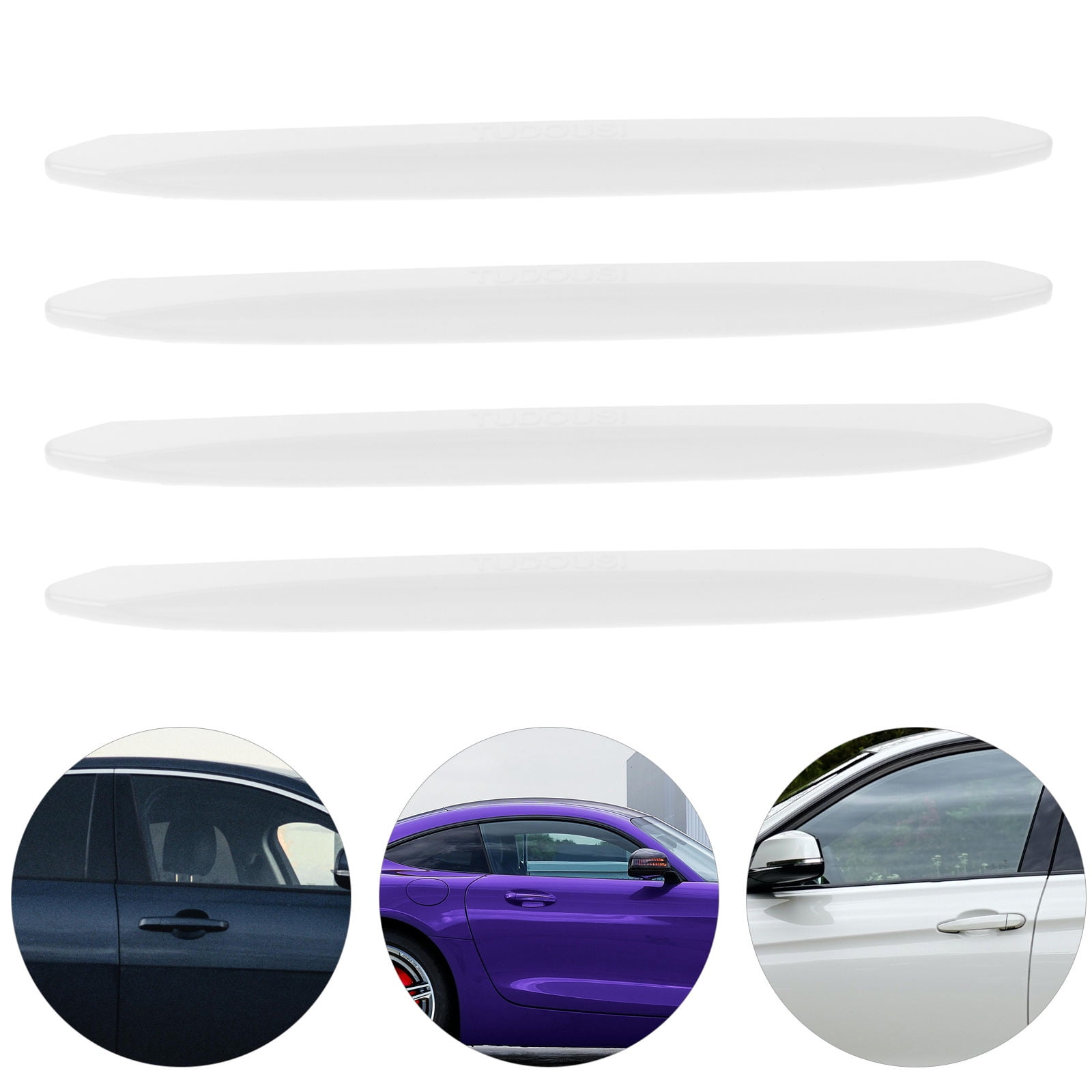 Phenofice Car Side Door Strip Protectors Pu White for Daily Use Scratch ...