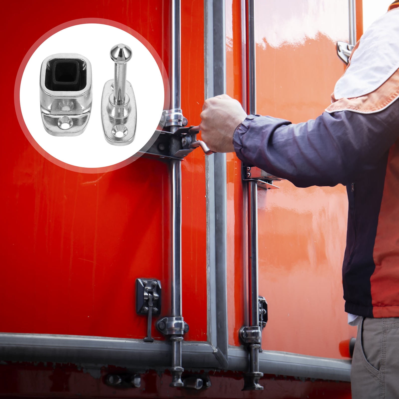 Phenofice Certified Van Door Holder for Trailer Door Set 3.73X3.34X1 ...