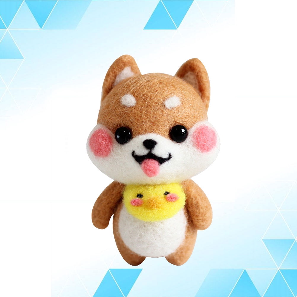 Phenofice Diy Plush Dog Needle Felting Kit For Beginners Fun Art Craft ...