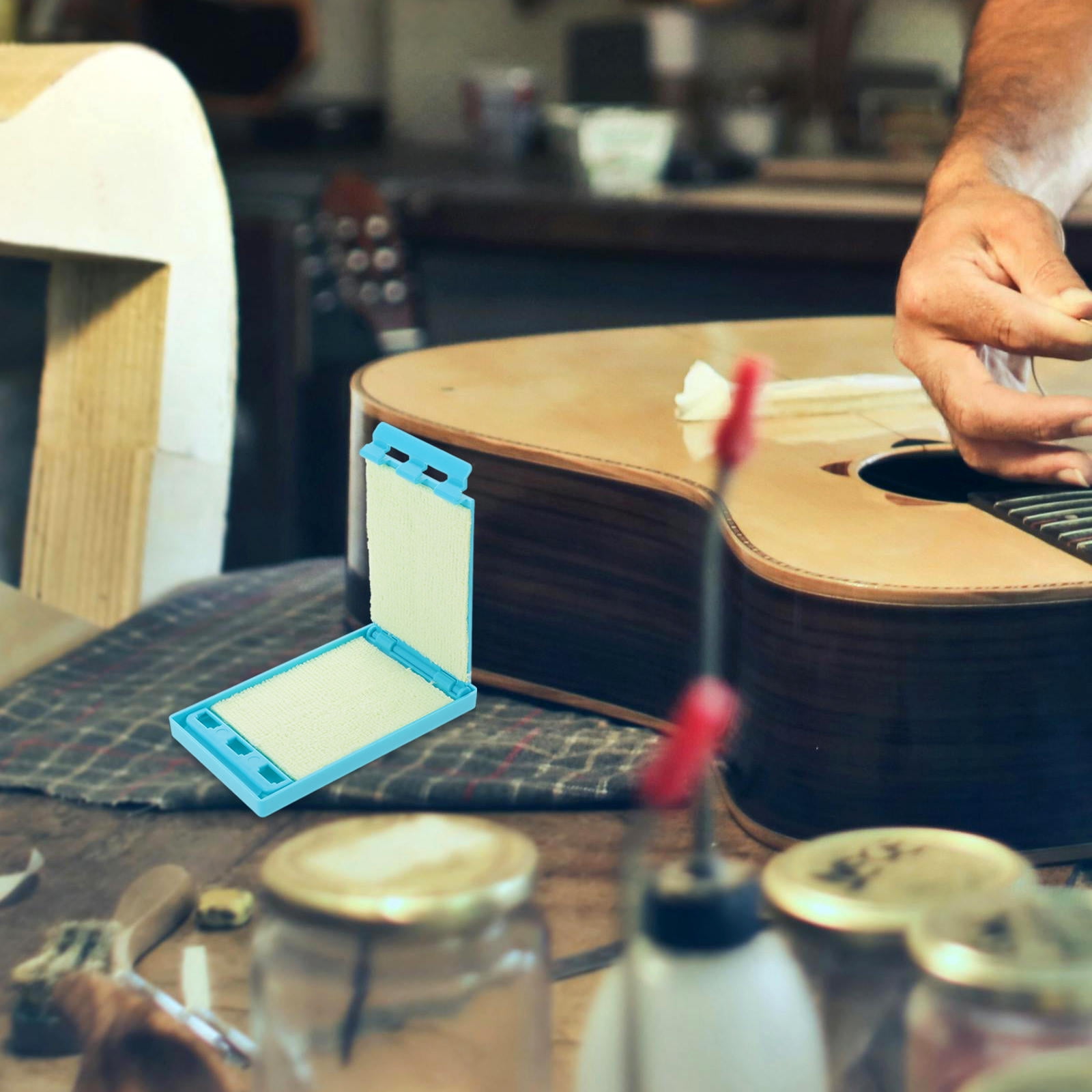 Phenofice Guitar Fret Polishing Kit 1Pcs Portable String Cleaning Tool ...