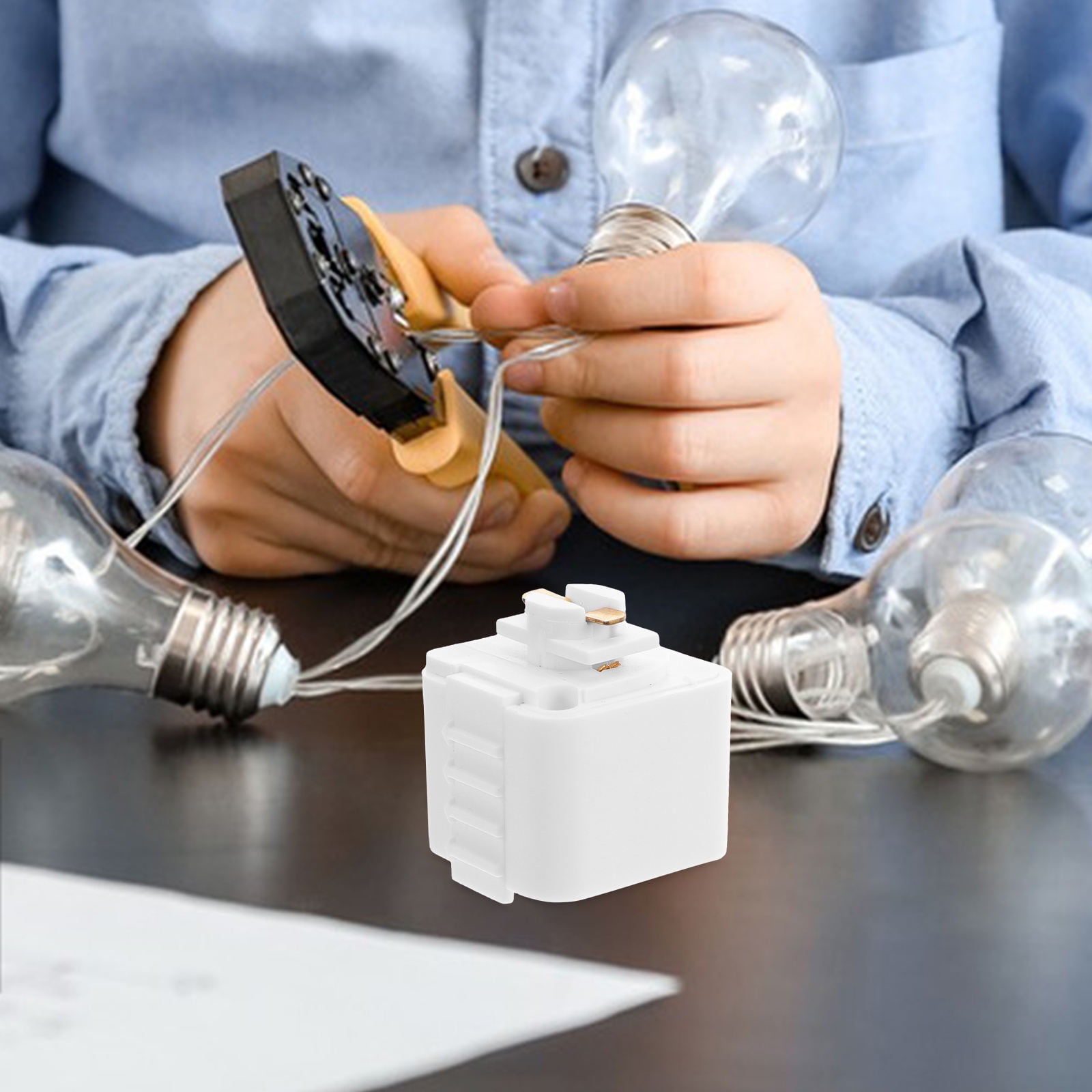 Phenofice Track Lighting Rail Connector 1Set White Led Track Lighting ...