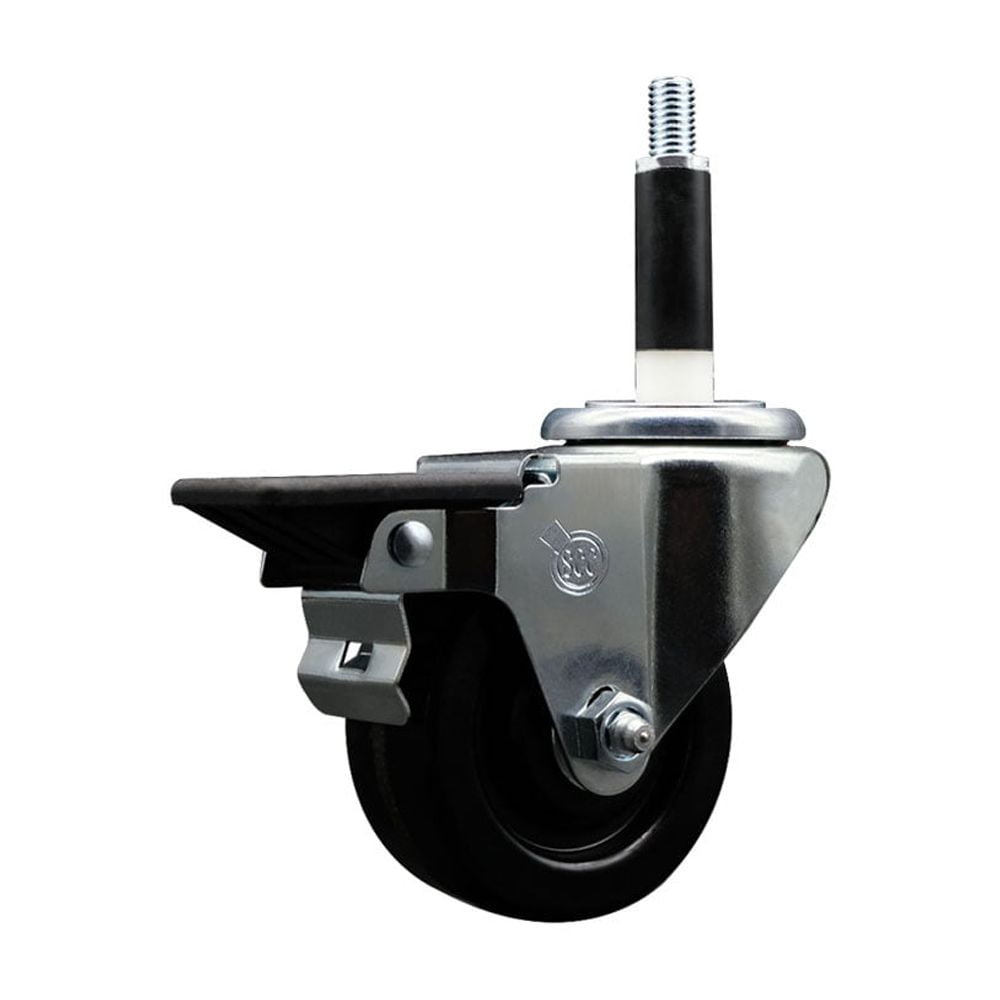 Phenolic Swivel Expanding Stem Caster w/Roller Bearing - 3" x 1.25 ...