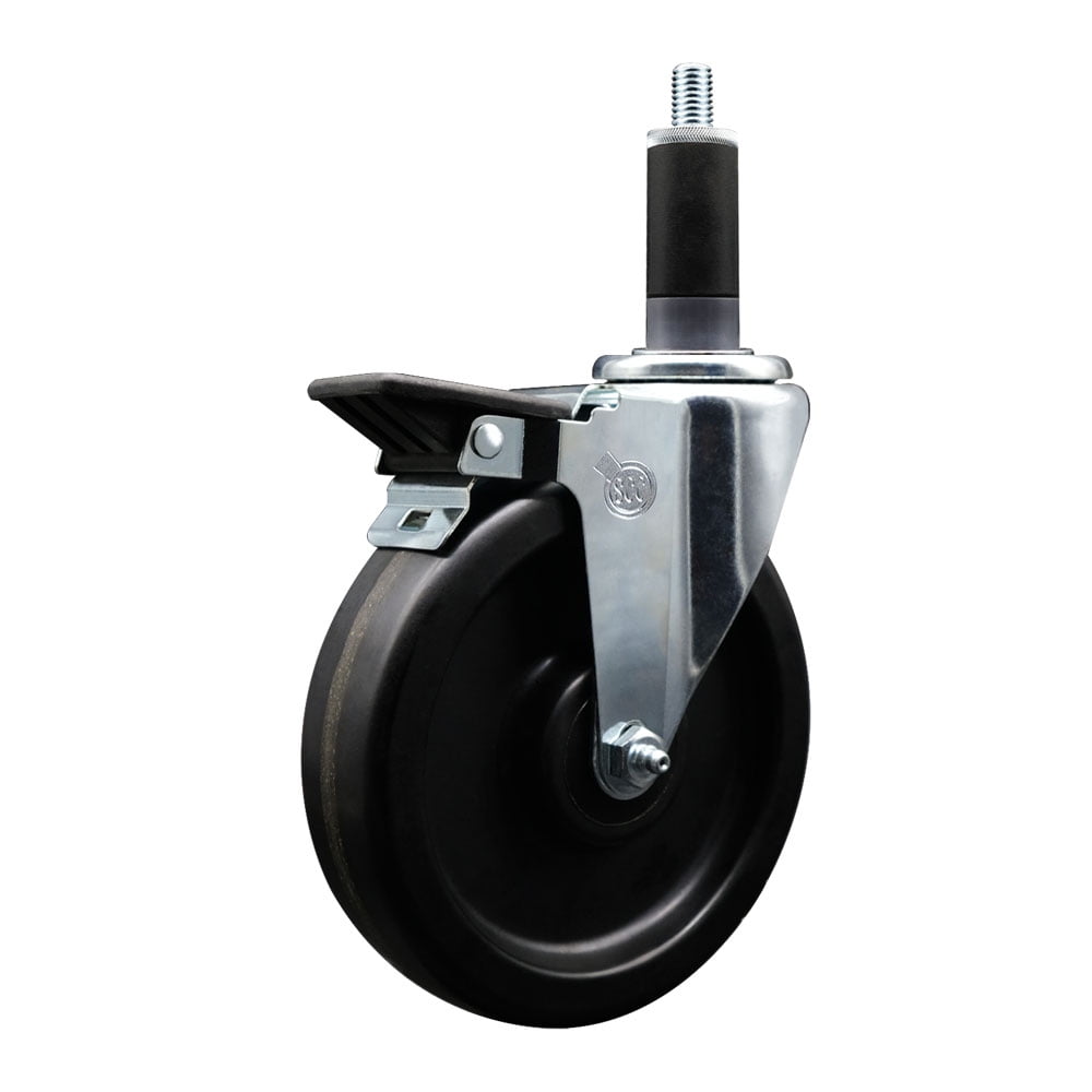 Phenolic Swivel Expanding Stem Caster w/Roller Bearing - 6" x 1.5 ...
