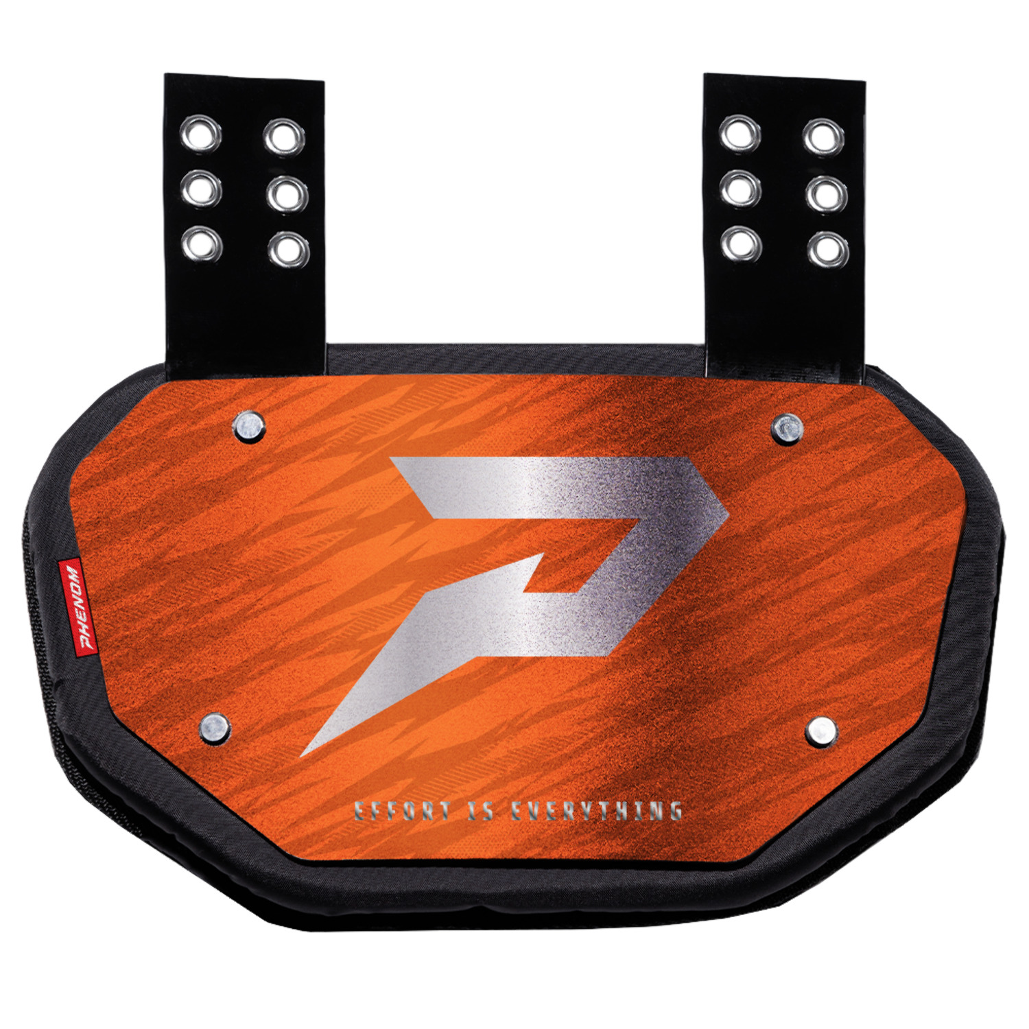 Phenom Elite Football Back Plate - Orange with Chrome P Logo - Walmart.com