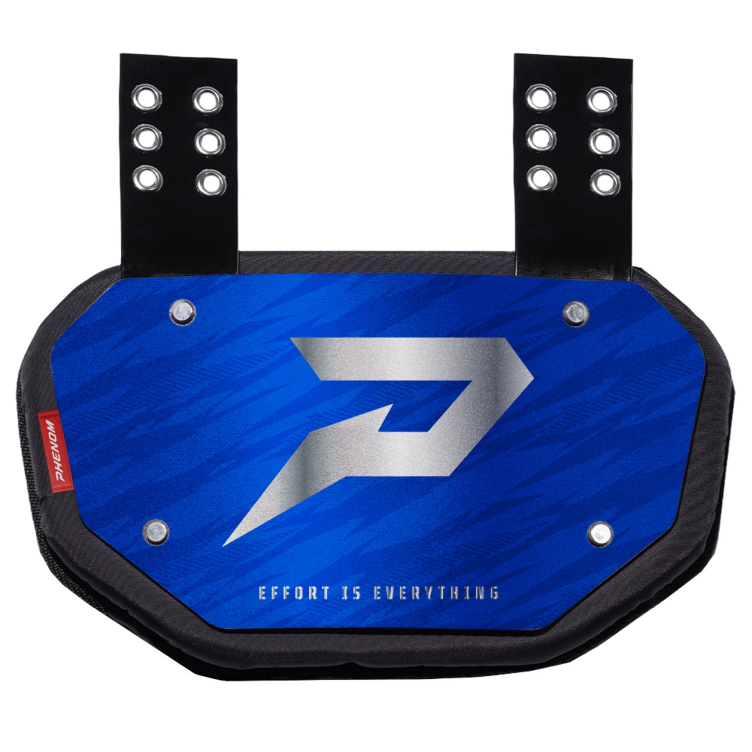 Phenom Elite Football Back Plate - Royal Blue with Chrome P Logo ...
