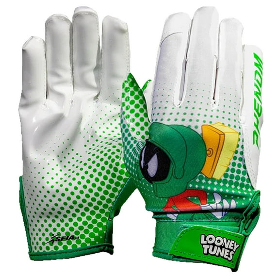 Phenom Elite Looney Tunes Football Gloves, Marvin the Martian,VPS4, Youth, Green/Black - Walmart.com