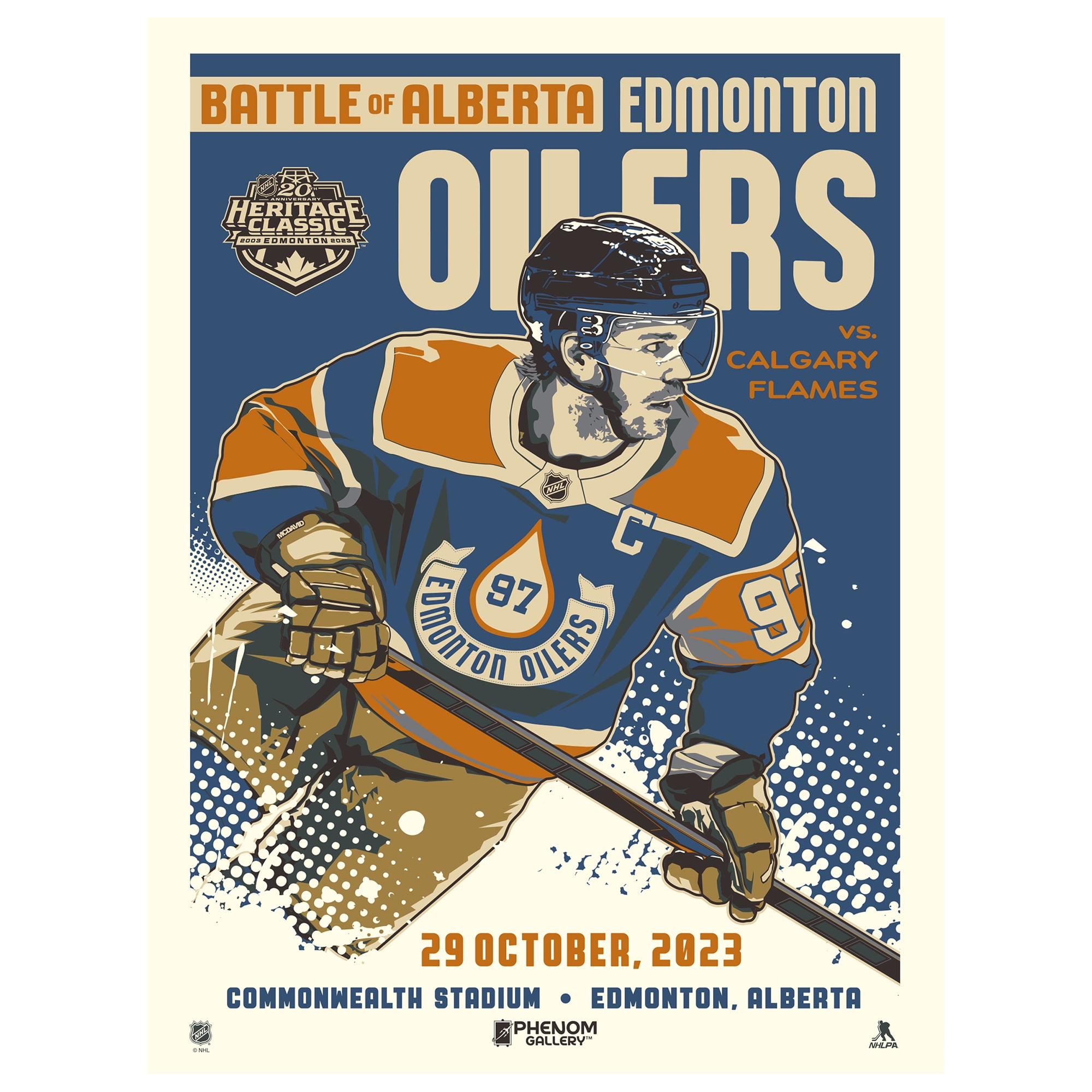 Phenom Gallery Connor McDavid Edmonton Oilers 2023 NHL Heritage Classic ...