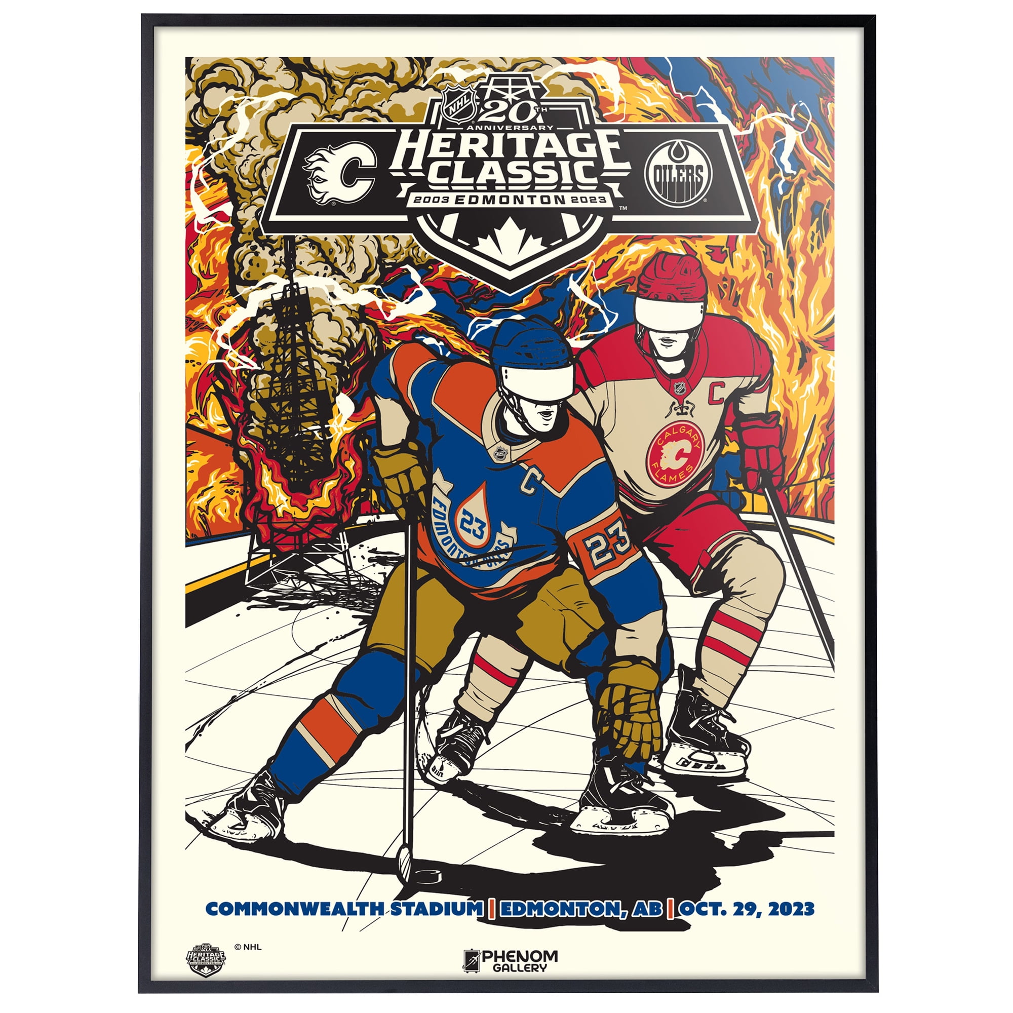 Phenom Gallery Edmonton Oilers vs. Calgary Flames 2023 NHL Heritage ...