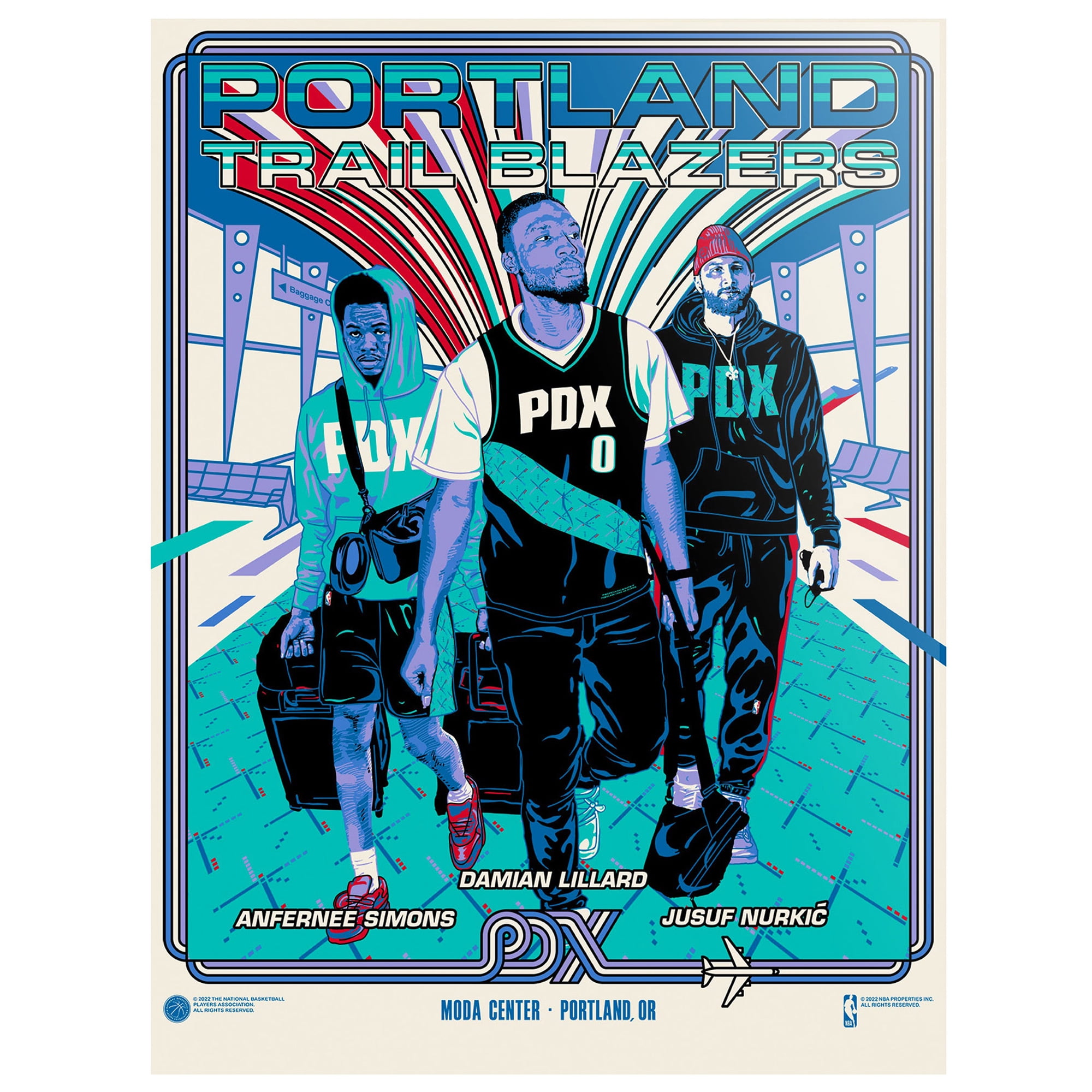 Phenom Gallery Portland Trail Blazers 18" x 24" PDX City Edition ...