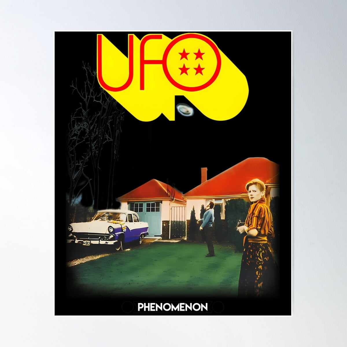 Phenomenon By Ufo - Old School Heavy Metal Nwobhm Poster Wall Art ...