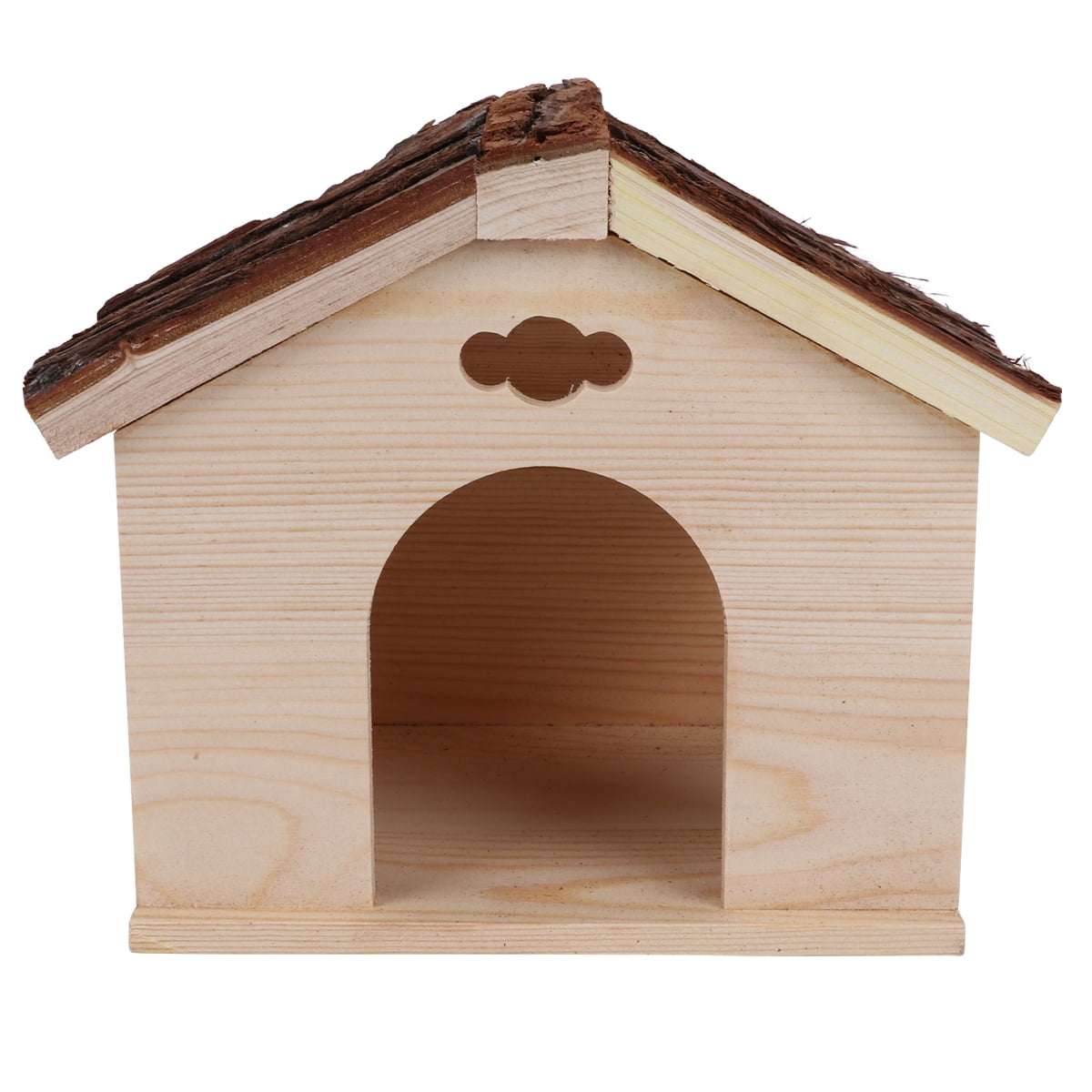 PTOOTP Brown Plastic Squirrel House for Small Animals Guinea Pig Cage Hideout Lovely Shape ...