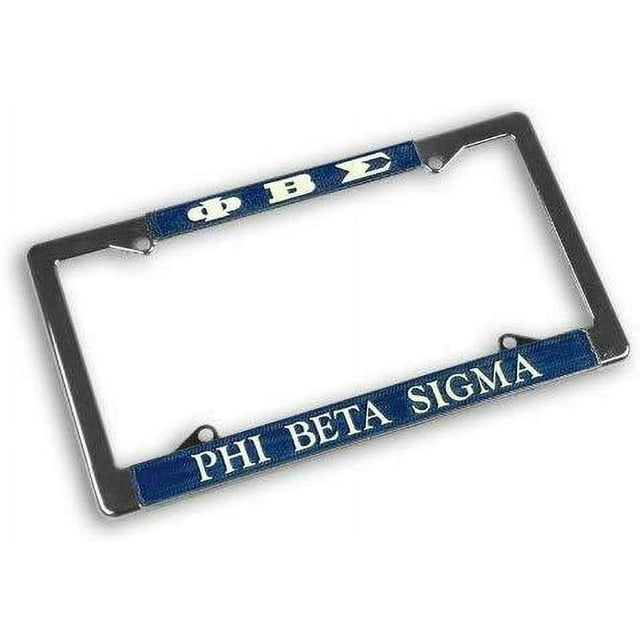 Phi Beta Sigma Fraternity Silver Car License Plate Metal - Walmart.com