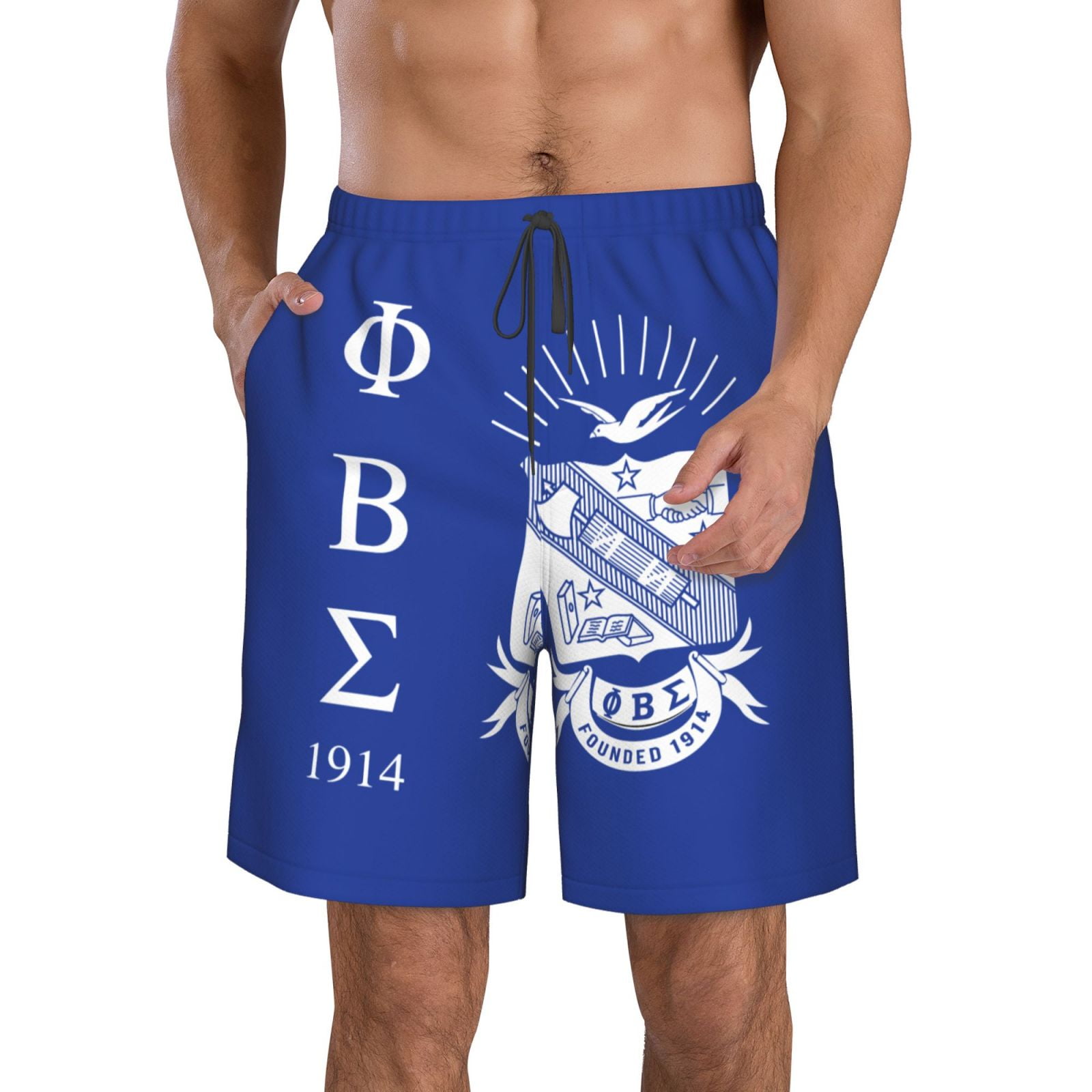 Phi Beta Sigma Men's Short Pajama Pants Super Soft Lounge Sleep Shorts ...