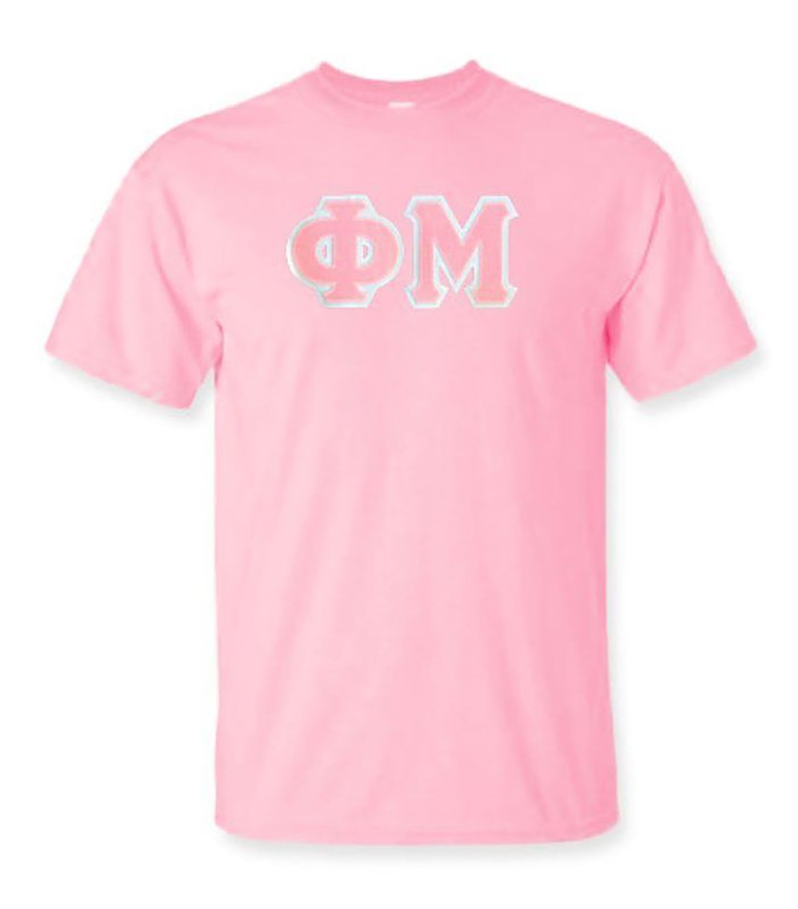 Phi Mu Lettered Tee Large Pink - Walmart.com