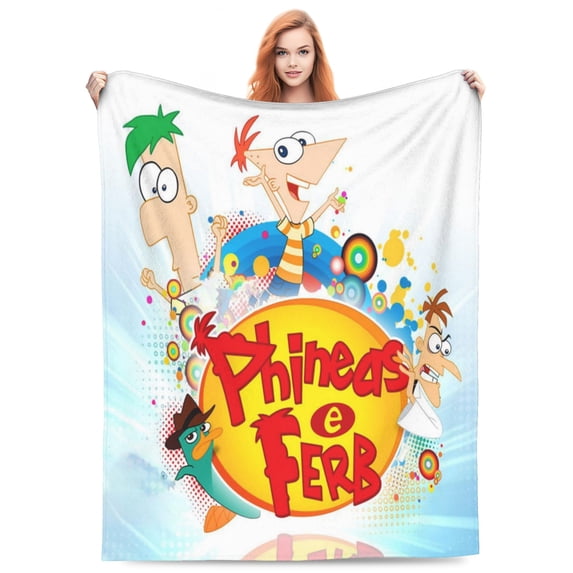 Phi-Neas Friend Ferb0 Bed Blanket Lightweight Throw Blankets Flannel ...