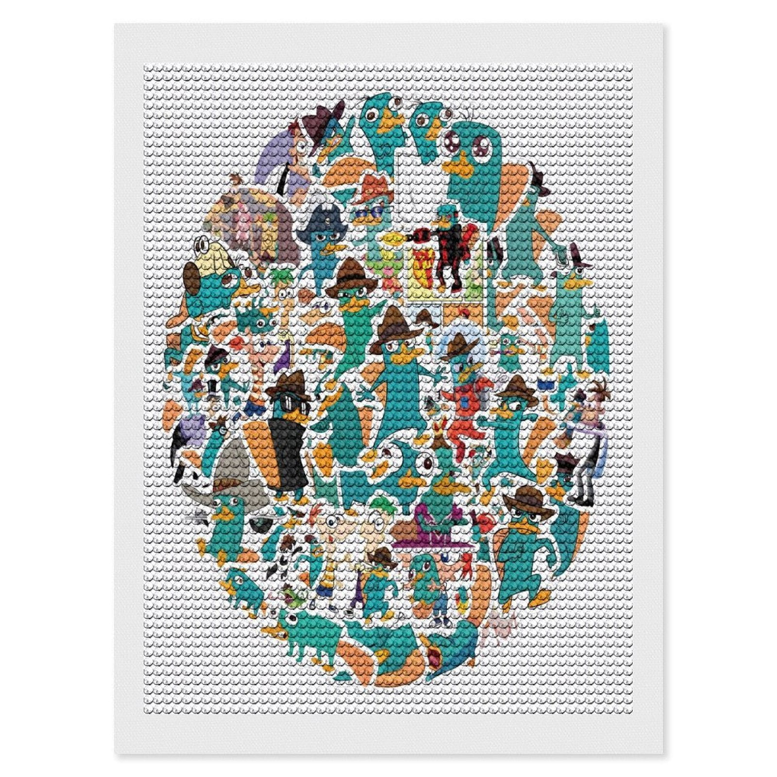Phi-Neas Friend Ferb0 Diamond Art Kits for Adults DIY 5D Round Full ...
