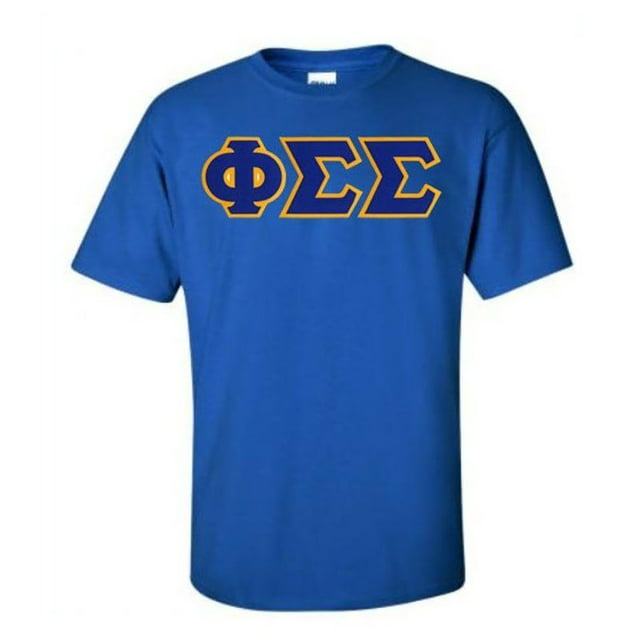 Phi Sigma Sigma Lettered Tee Small Royal Blue - Walmart.com