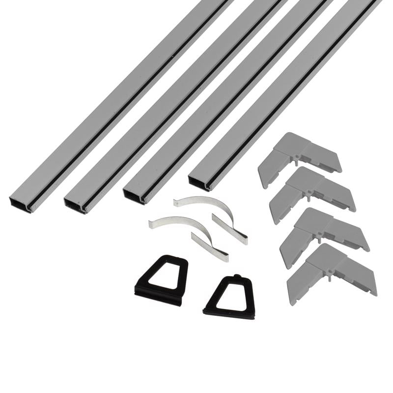 Phifer 5049531 0.312 x 48 in. Mill Gray Aluminum Screen Frame Kit, Gray ...