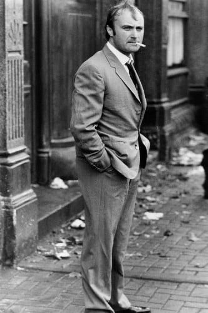 Phil Collins Buster In Suit Smoking Cigarette 24x36 Poster - Walmart.com