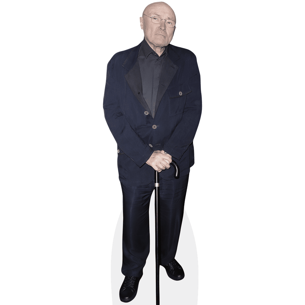 Phil Collins (Cane) Mini Cardboard Cutout Standee - Walmart.com