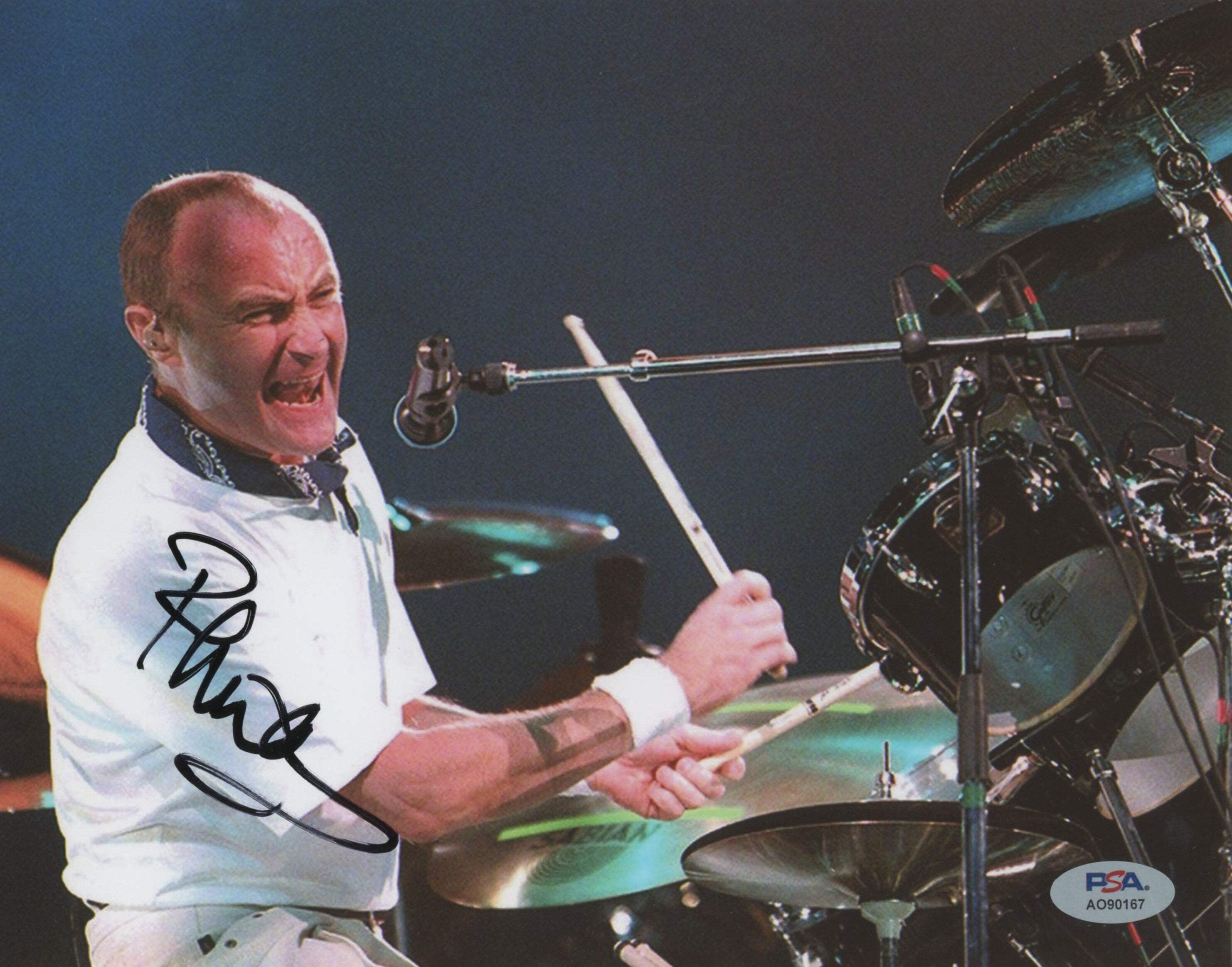 Phil Collins Genesis Authentic Signed 8x10 Photo Autographed PSA/DNA # ...