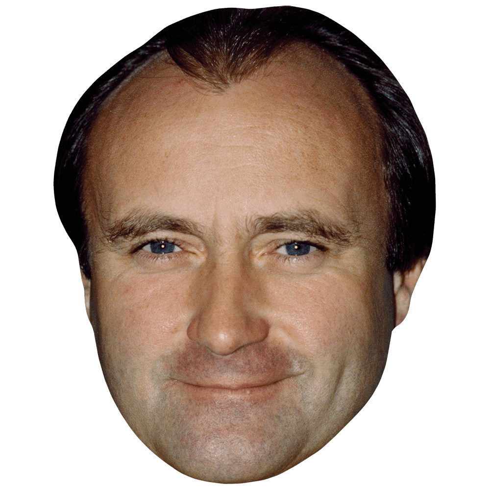 Phil Collins (Stubble) Flat Cardboard Face - Walmart.com