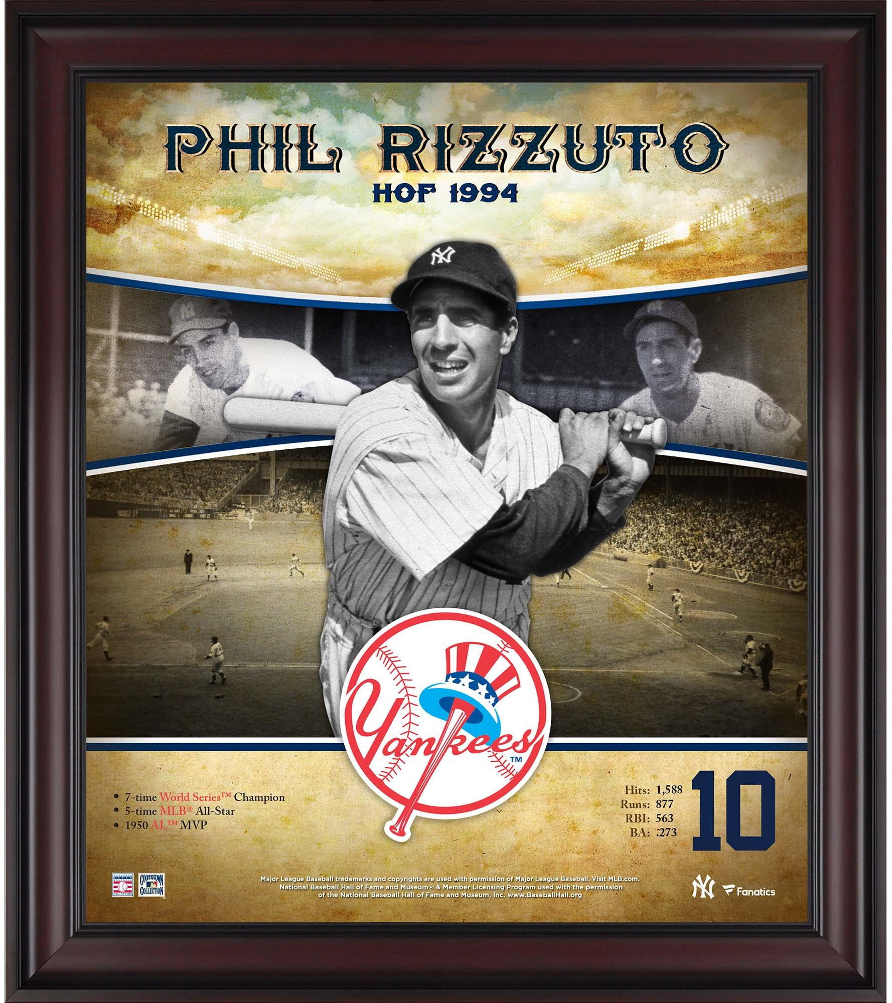 Phil Rizzuto New York Yankees Framed 15" x 17" Hall of Fame Career ...