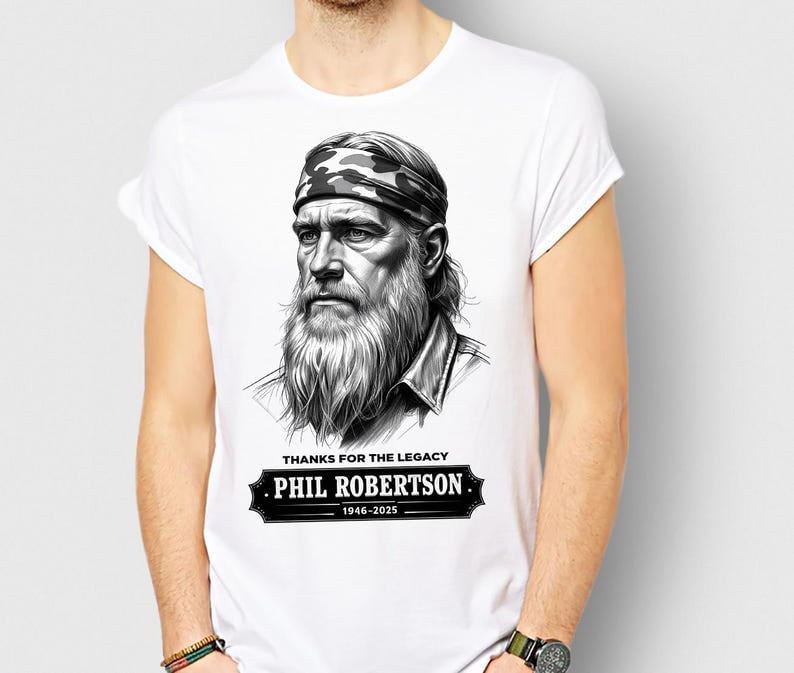 Phil Robertson RIP PNG | Bootleg Duck Dynasty Vintage Shirt Design - Walmart.com