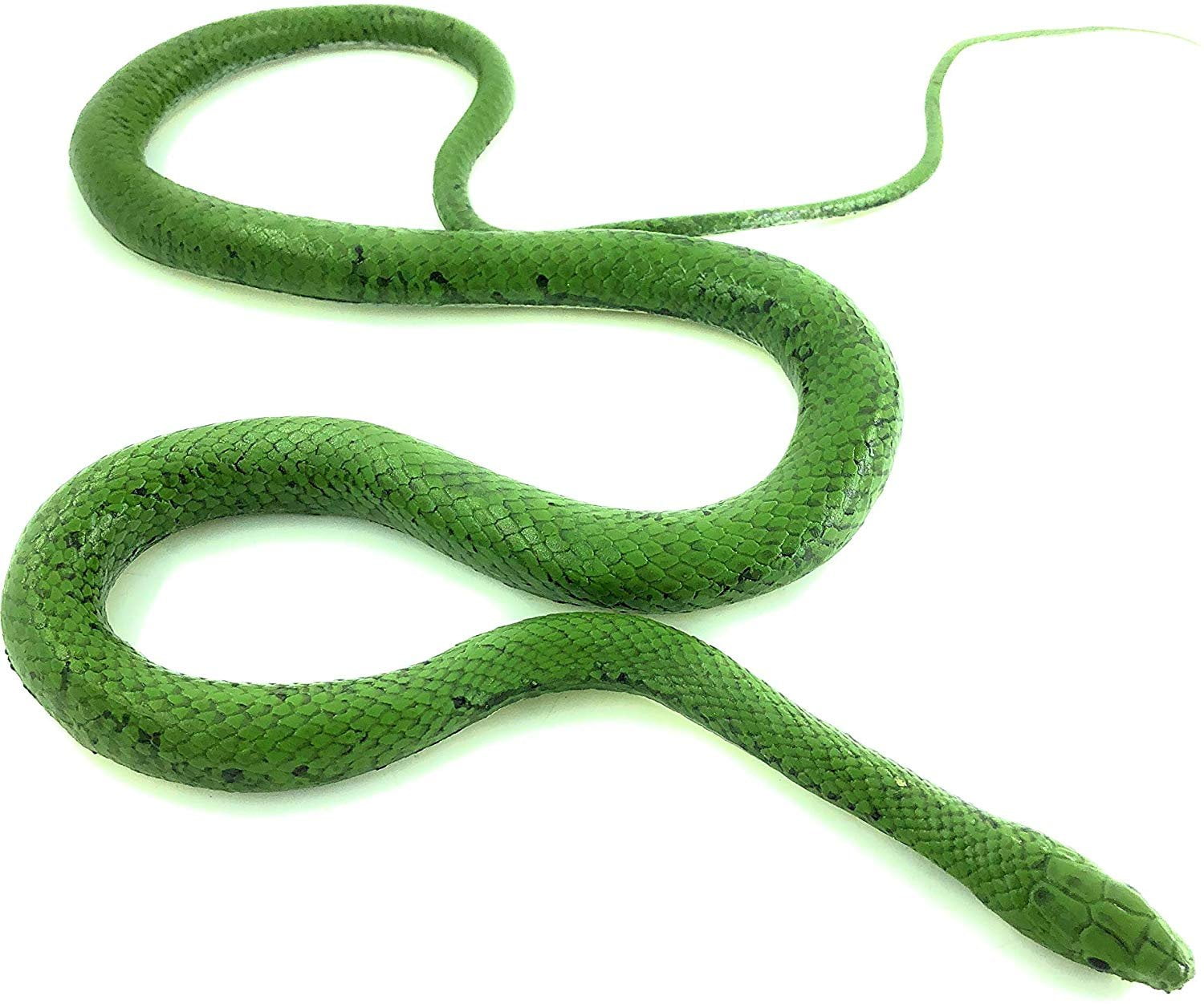 Phil Seltzer Mamejo Nature Green Grass Snake Realistic Lifelike Rubber ...