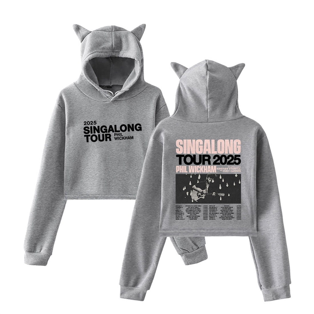Phil Wickham 2025 Singalong Tour Short Hoodies Unique Cat Ear ...