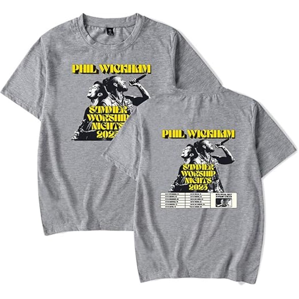 Phil Wickham Merch T-shirt 2025 New Print Personality Trend Neutral Fan ...
