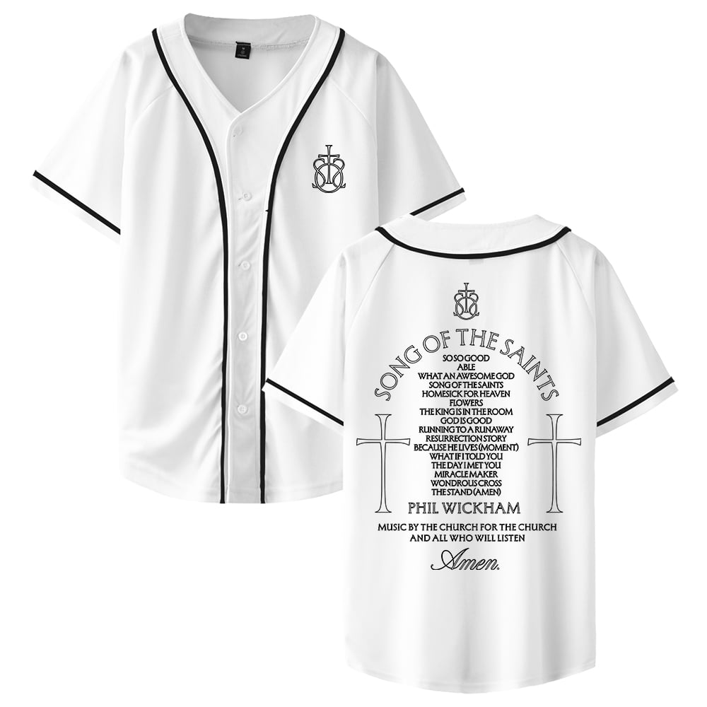Phil Wickham Song Of The Saints Album Baseball Jersey Short Sleeve ...