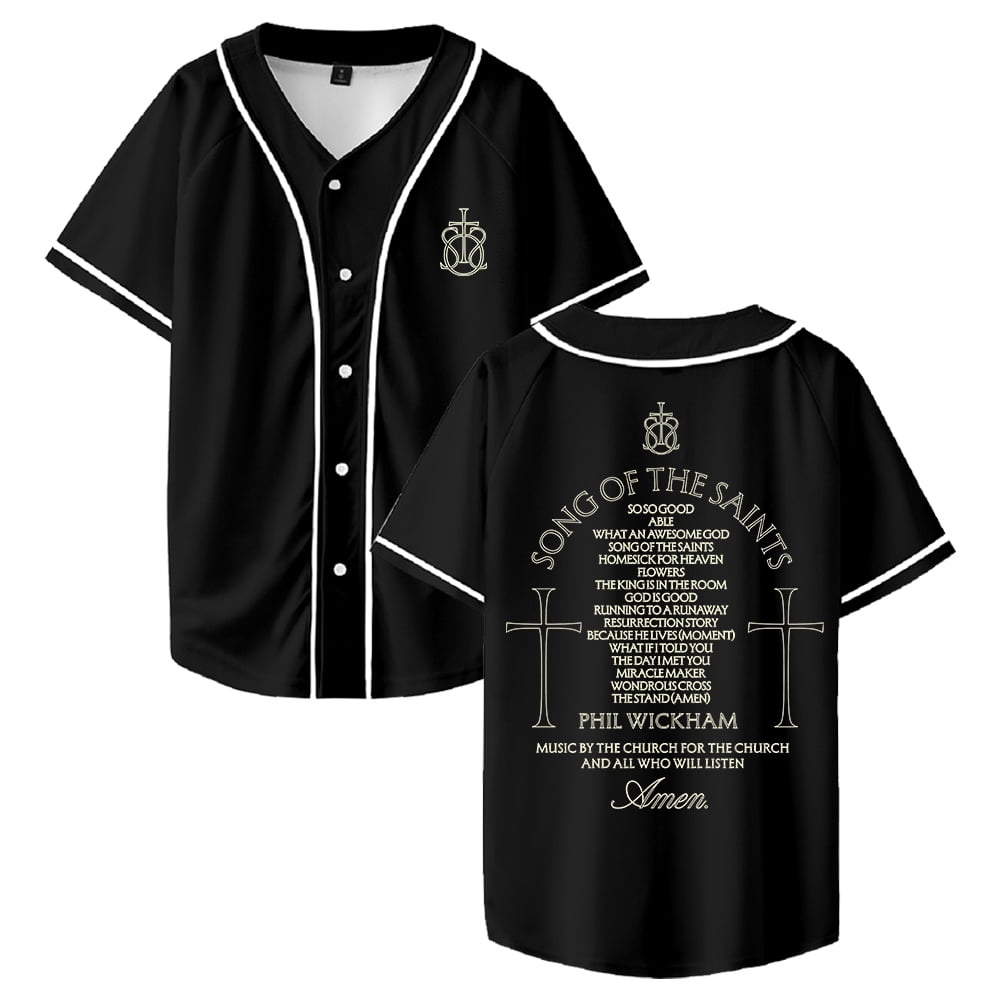 Phil Wickham Song Of The Saints Album Baseball Jersey Short Sleeve ...