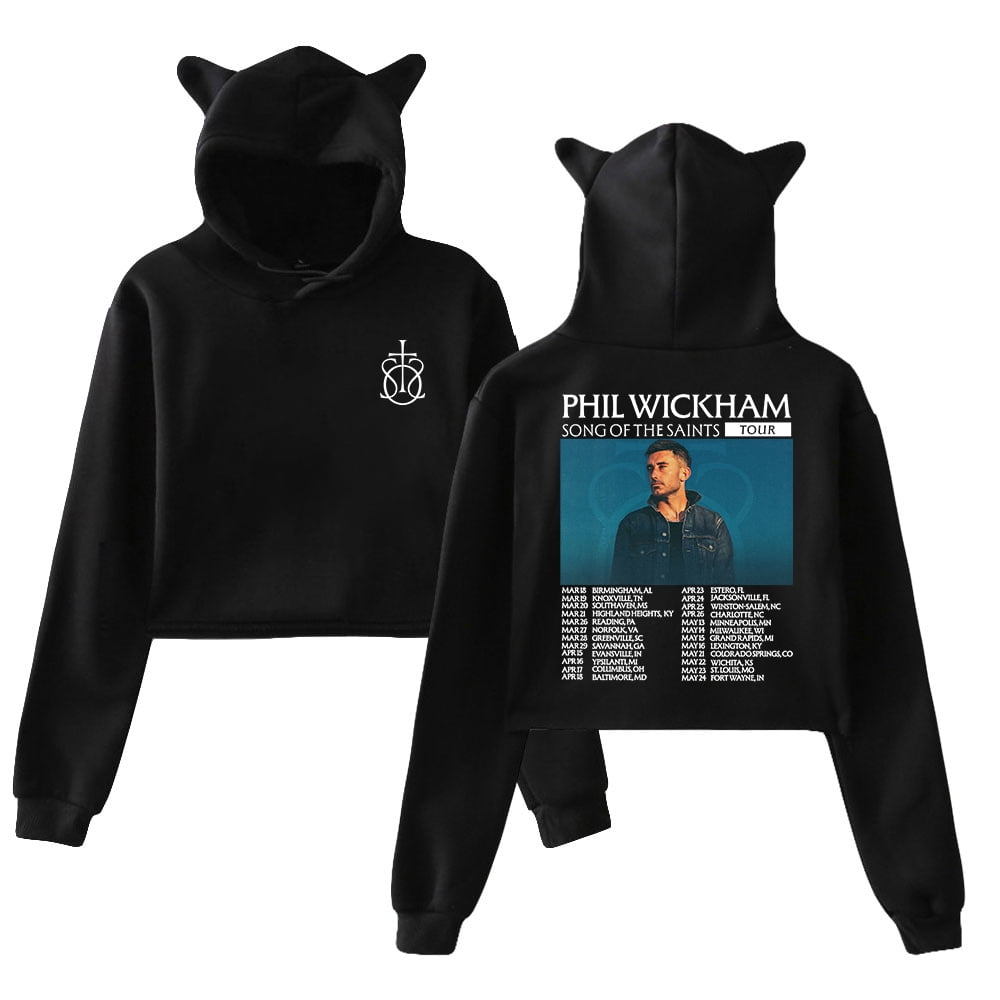 Phil Wickham Song Of The Saints Tour 2026 Hoodie Cat Ears Crop Top Long ...